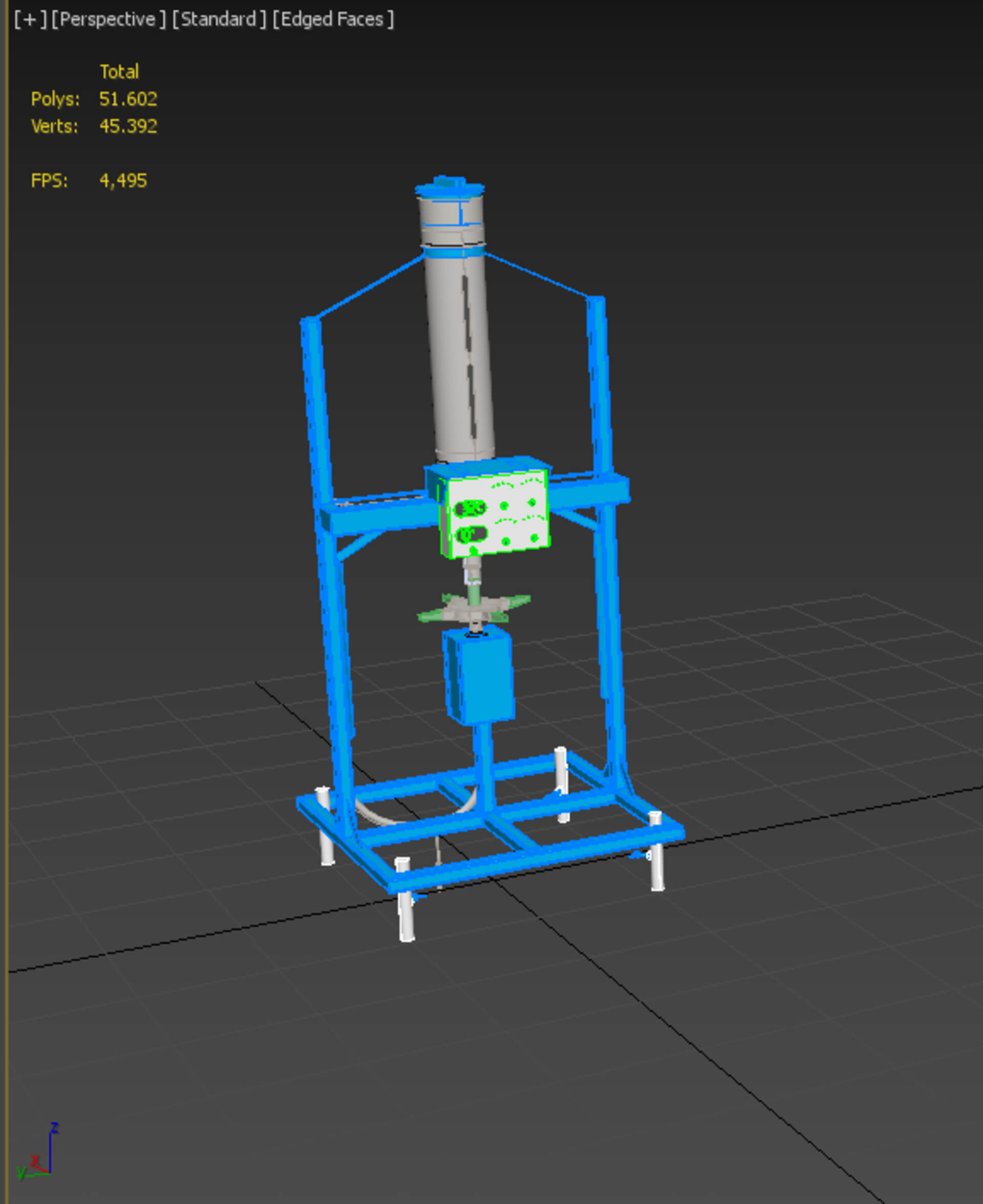 Spreader Rotary Automatic Fish Feeder Centrifugal - 3D Model by surf3d