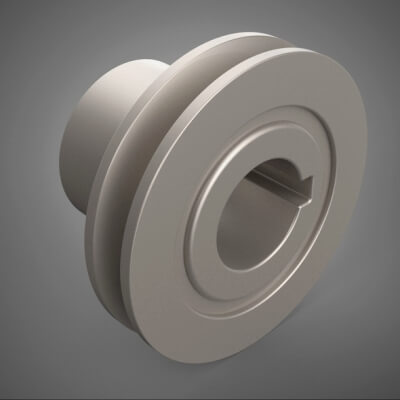 Standard 1 One Single Groove Track Pulley Sheave Wheel Belt - 3D Model ...