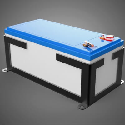 Standard Battery Accu Accumulator Casing Mount Frame Holder - 3D Model ...