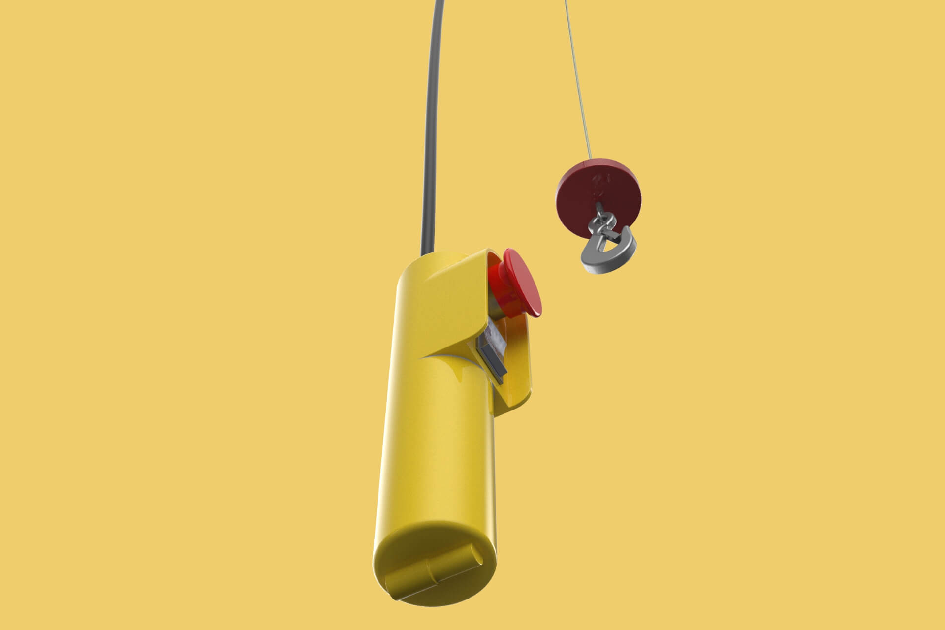 Standard Electric Motor Wire Rope Hoist Crane Gantry Hook - 3D Model by ...