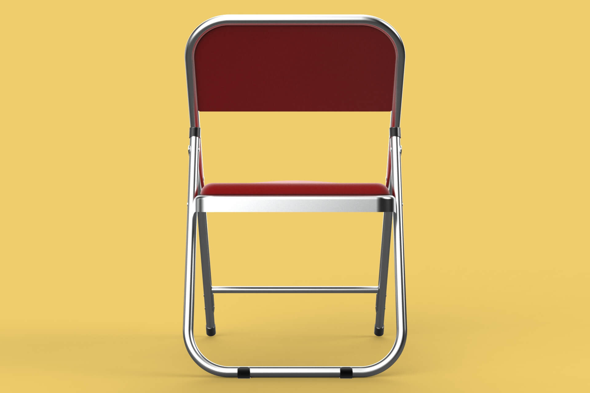 Standard Folding Chair Metal Foldable Event Seat Flip Stool - 3D Model ...