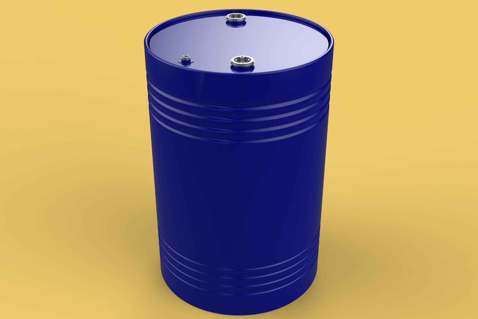 Standard Fuel Oil Steel Drum 200 Liters 55 Gallons Barrel L - 3D Model ...