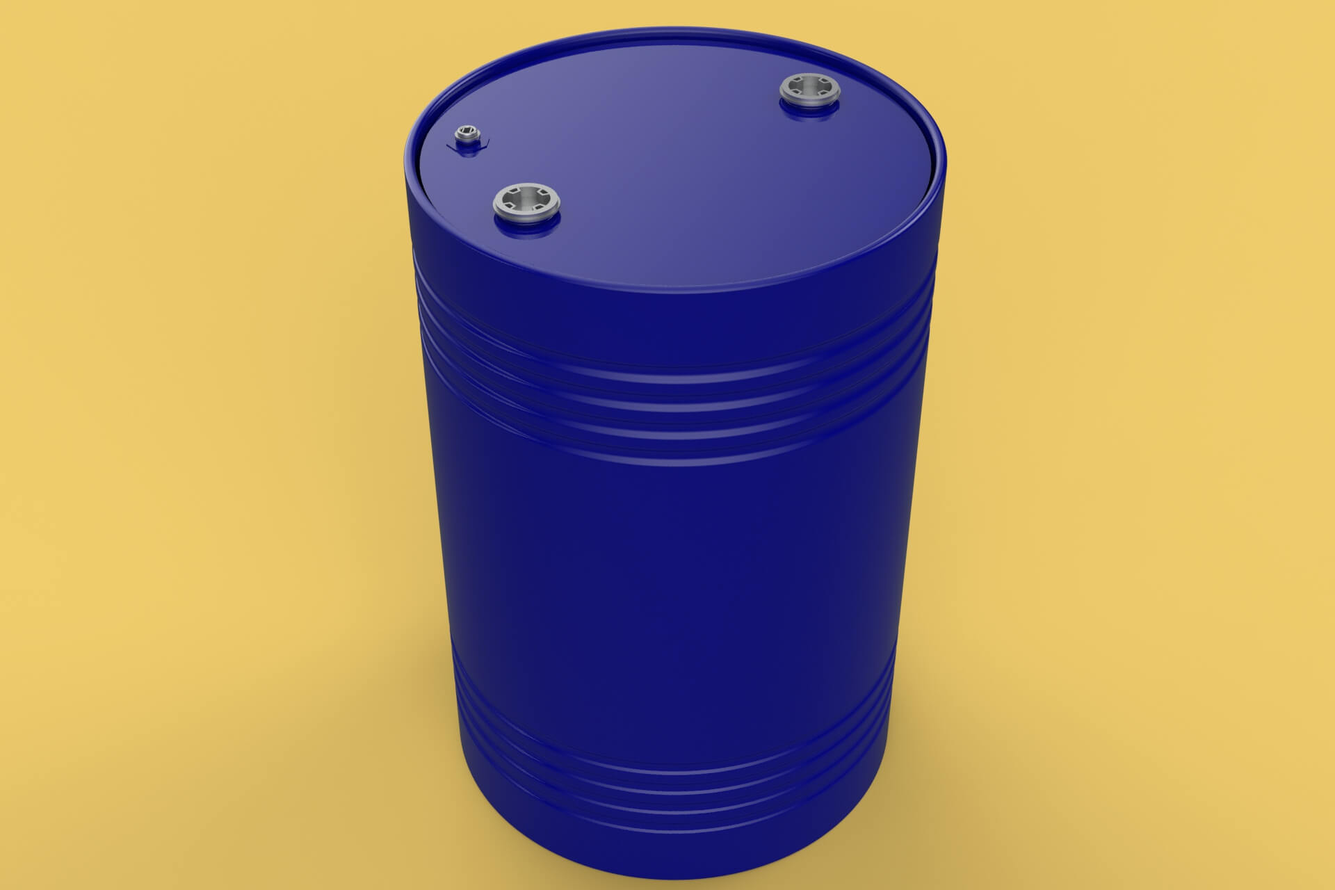 Standard Fuel Oil Steel Drum 200 Liters 55 Gallons Barrel L - 3D Model ...