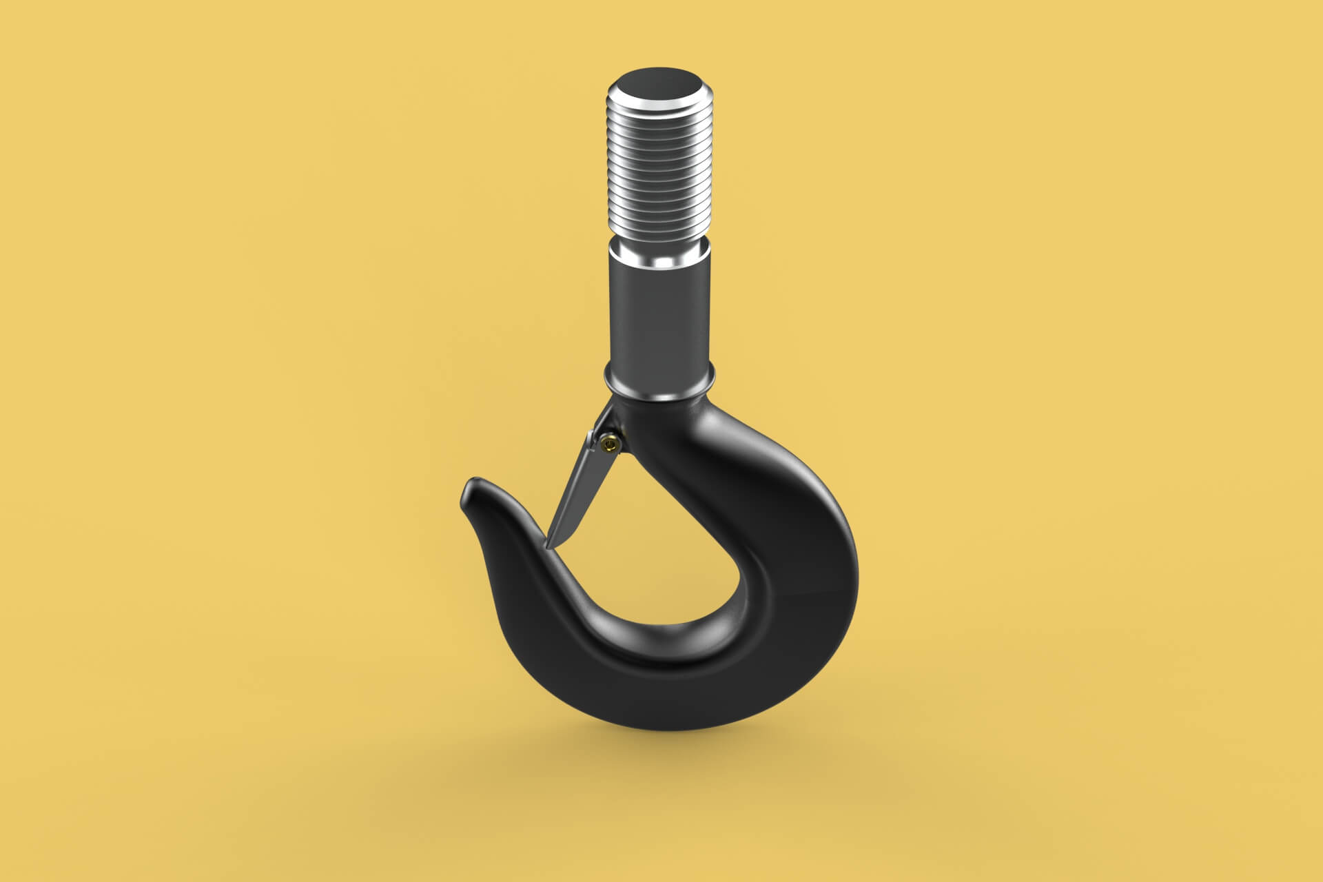 Standard Hook Forged Single Lifting Crane Hooks Hoist Latch - 3D Model ...