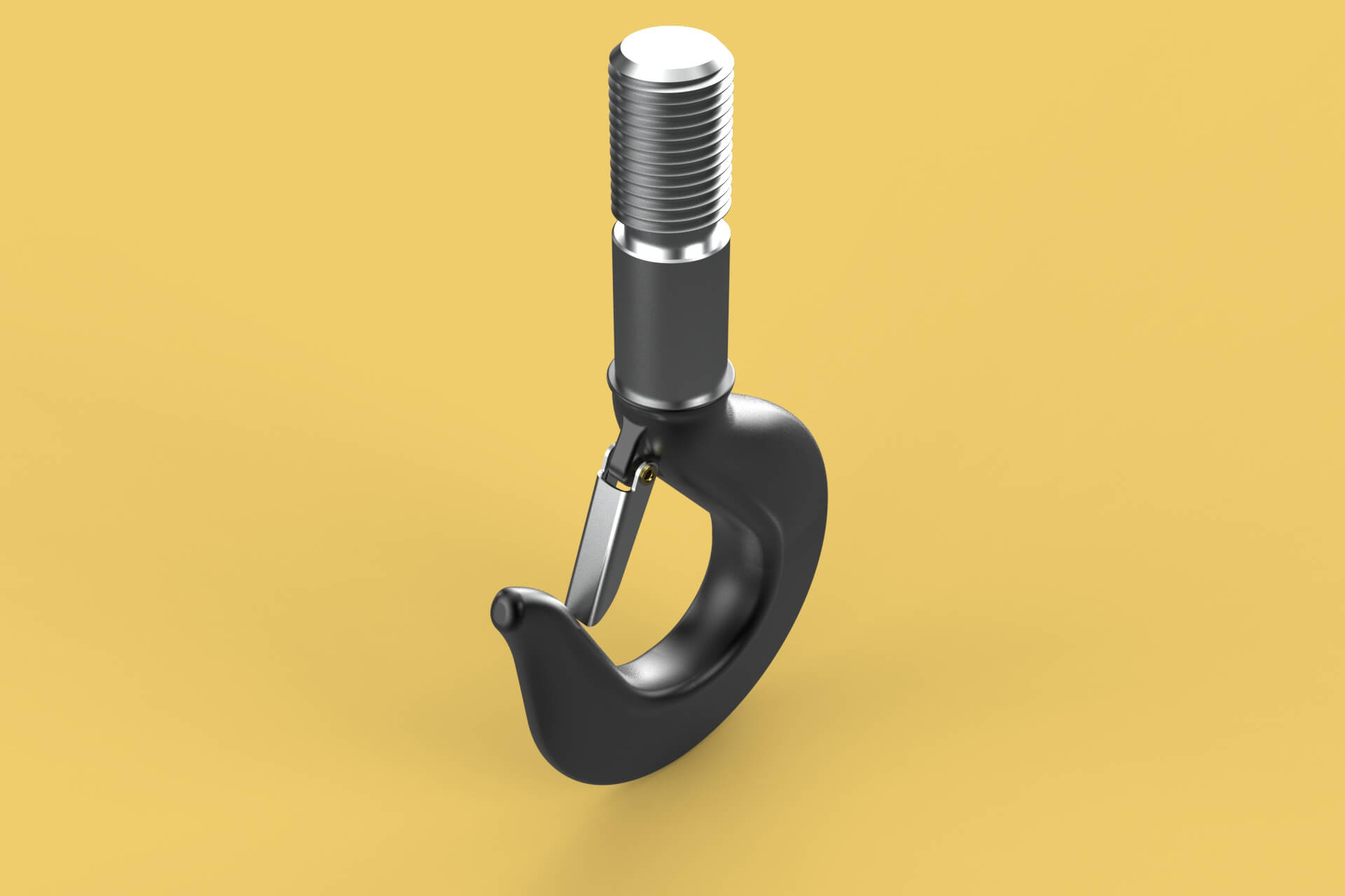 Standard Hook Forged Single Lifting Crane Hooks Hoist Latch - 3D Model ...