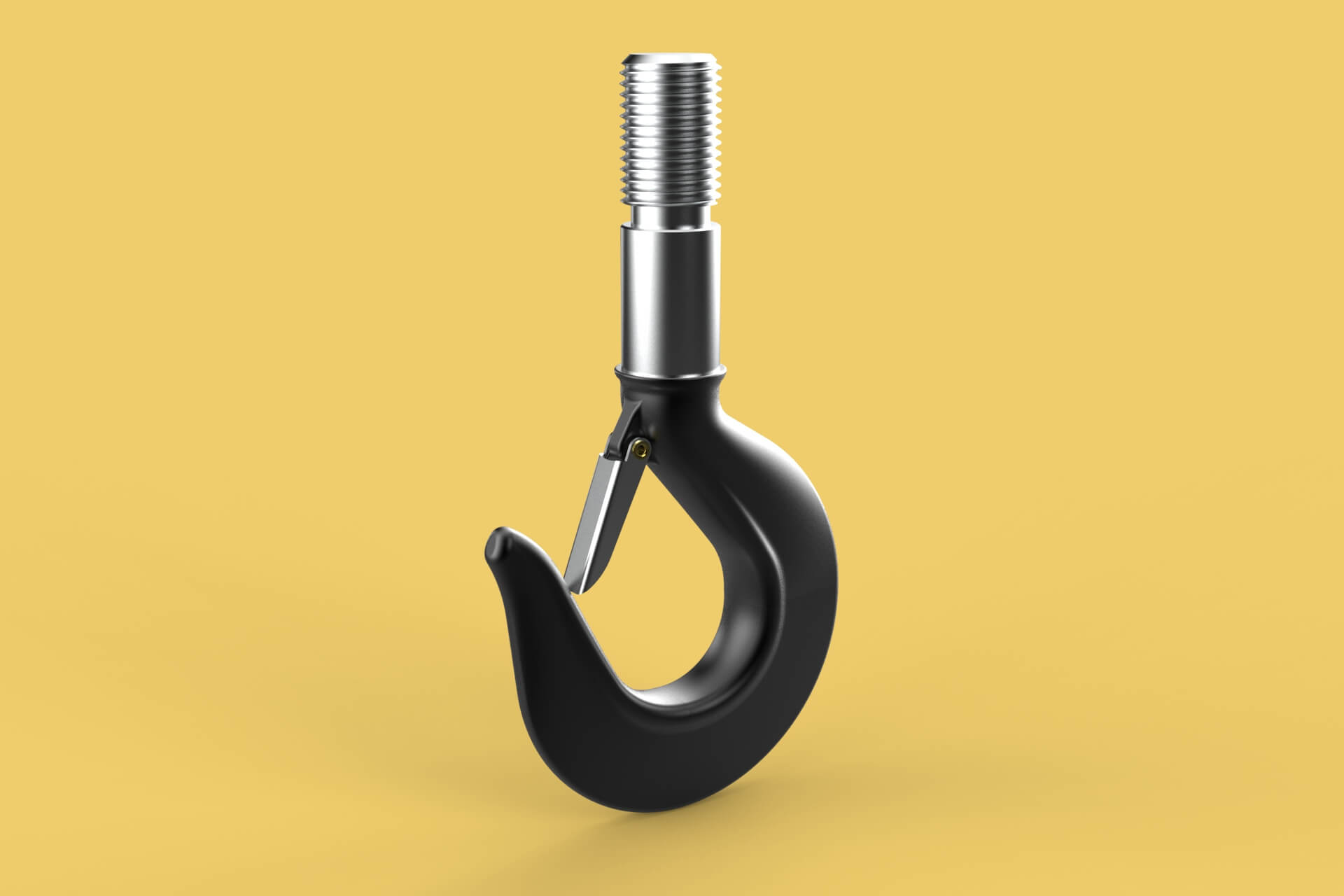 Standard Hook Forged Single Lifting Crane Hooks Hoist Latch - 3D Model ...