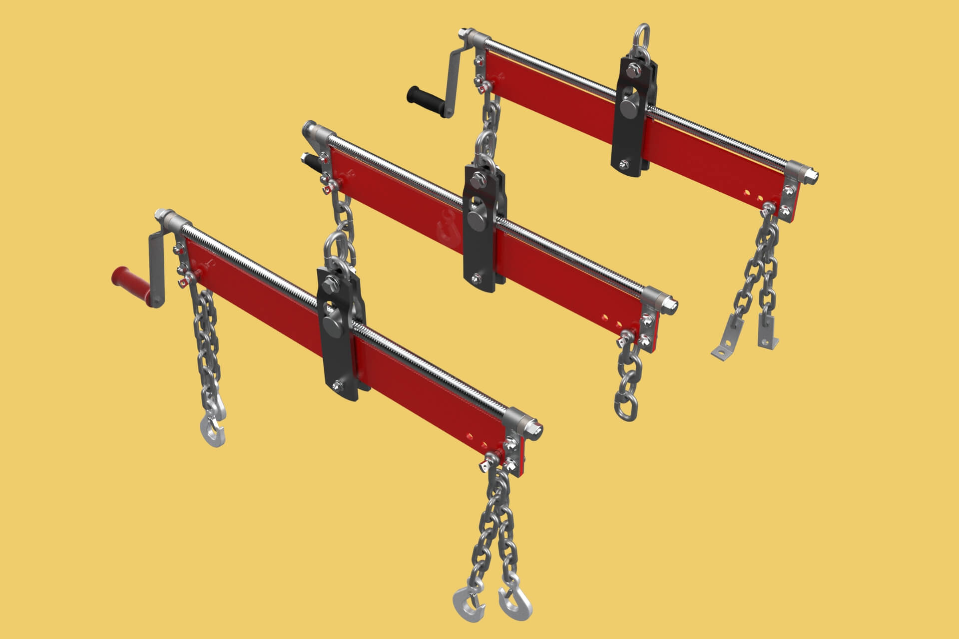 Standard Leveler Balancer Stabilizer Load Engine Hoist Crane - 3D Model ...