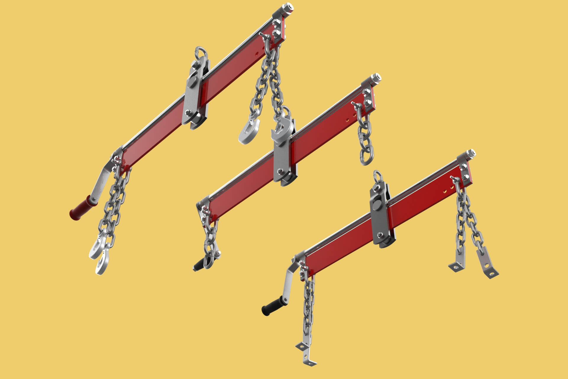 Standard Leveler Balancer Stabilizer Load Engine Hoist Crane - 3D Model ...