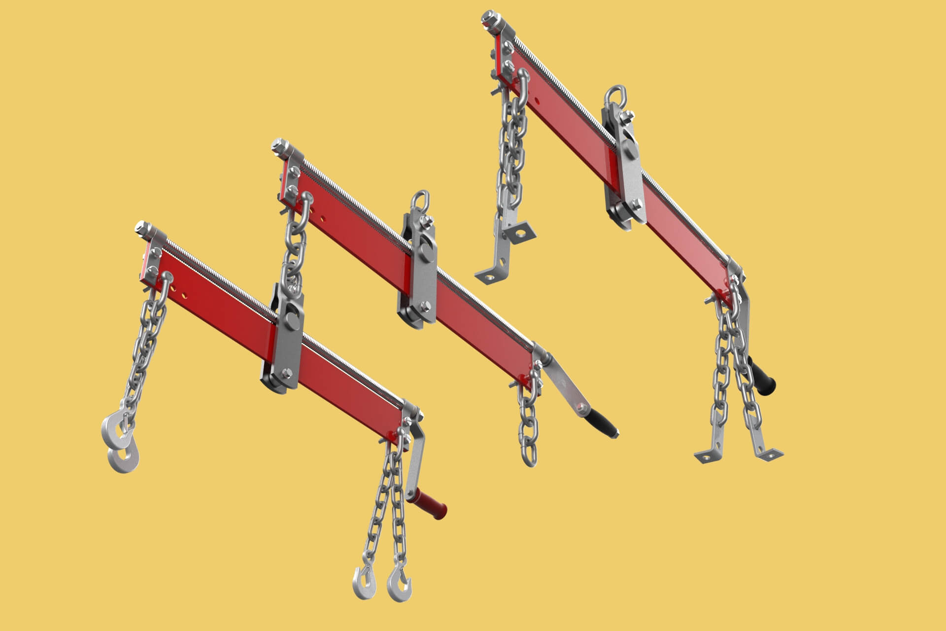 Standard Leveler Balancer Stabilizer Load Engine Hoist Crane - 3D Model ...