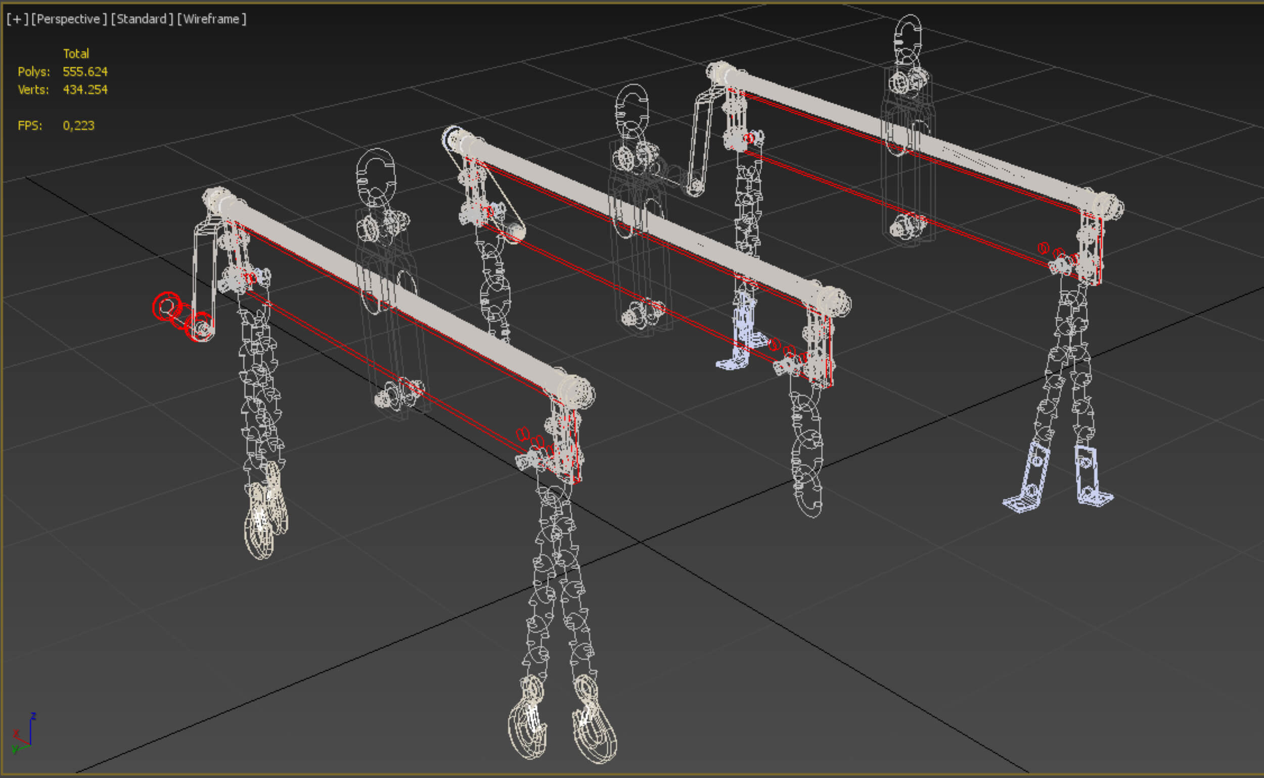 Standard Leveler Balancer Stabilizer Load Engine Hoist Crane - 3D Model ...