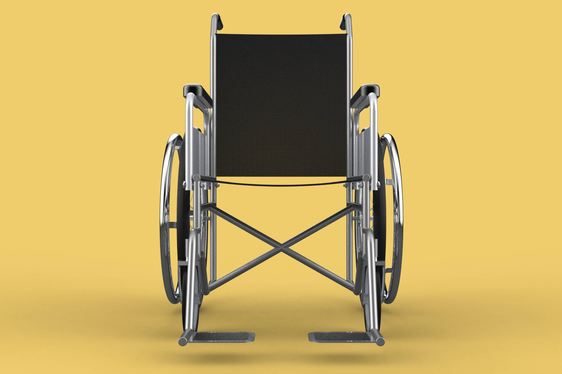 Standard Medical Wheelchair Manual Wheel Chair Mobility - 3D Model by ...