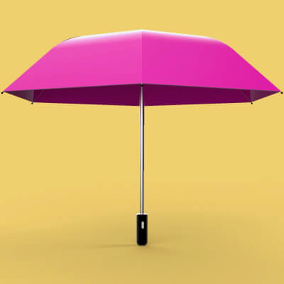 Standard Pink Umbrella Folding Umbrella Auto Open Close - 3D Model by ...