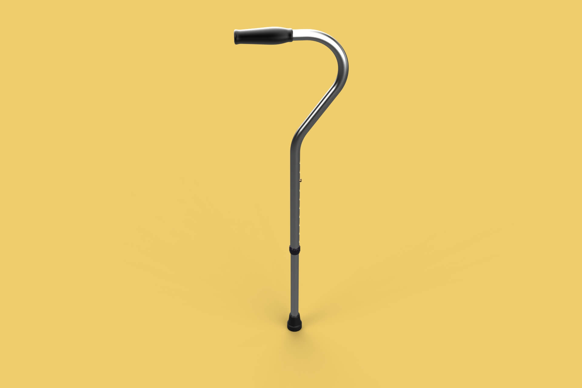 Standard Walking Cane Aid Elderly Senior Stick Trekking Pole - 3D Model ...