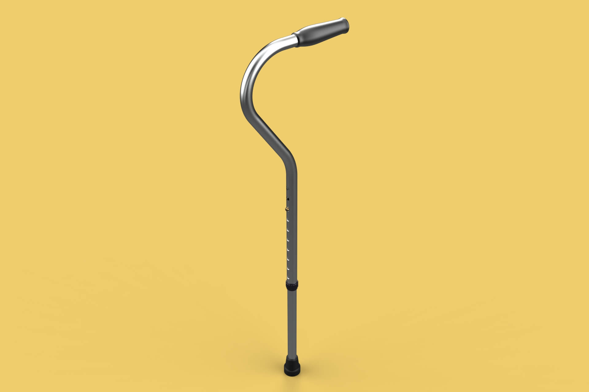Standard Walking Cane Aid Elderly Senior Stick Trekking Pole - 3D Model ...