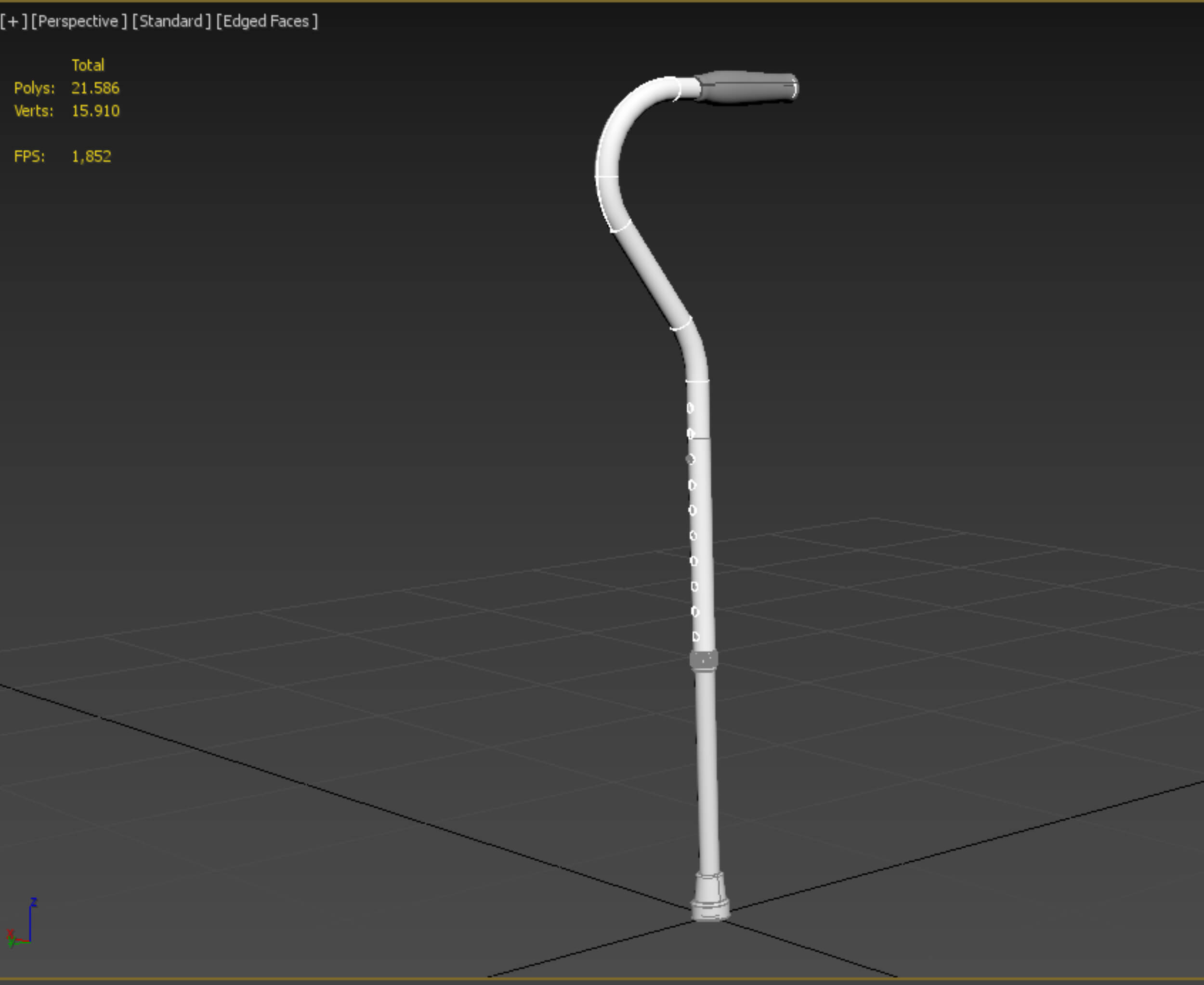 Standard Walking Cane Aid Elderly Senior Stick Trekking Pole - 3D Model ...