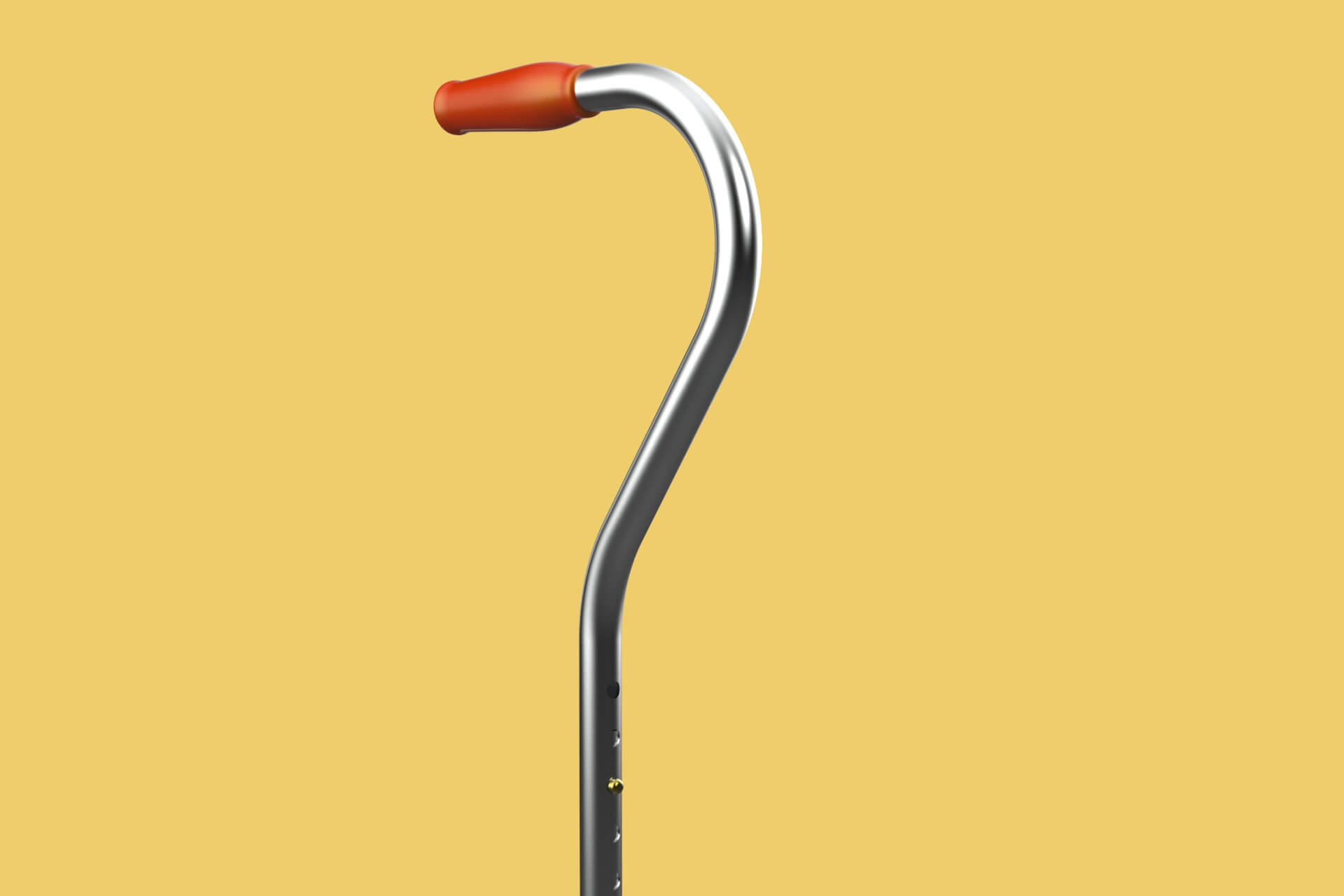 Standard Walking Cane Aid Elderly Tripod Stick Pole Gait 3 - 3D Model ...