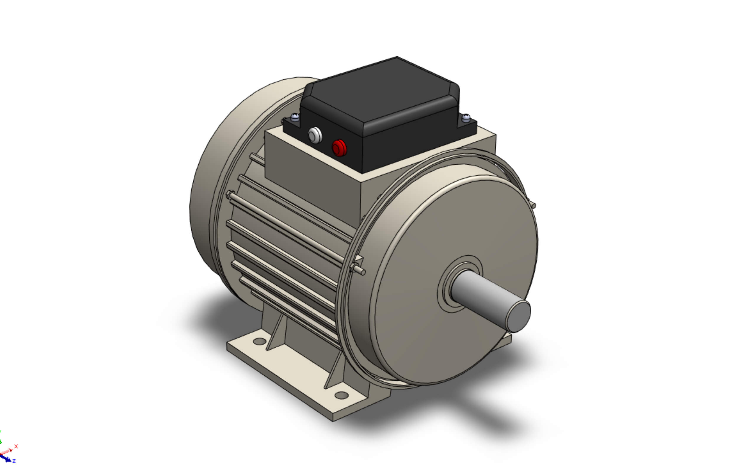 Standart Electric Motor IEC - 3D Model by surf3d