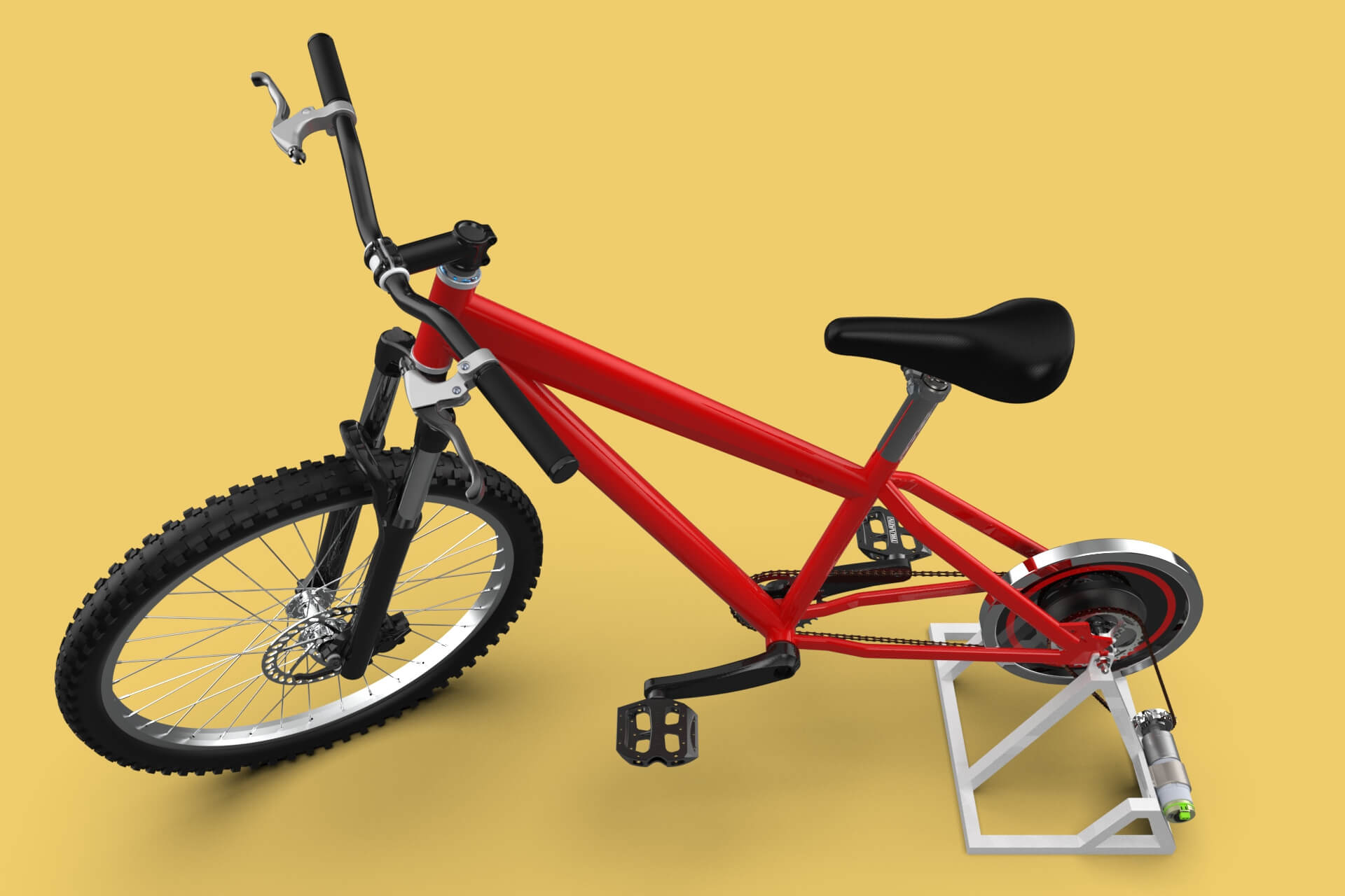 Stationary Exercise Bike Bicycle Generator Pedal Charger - 3D Model by ...