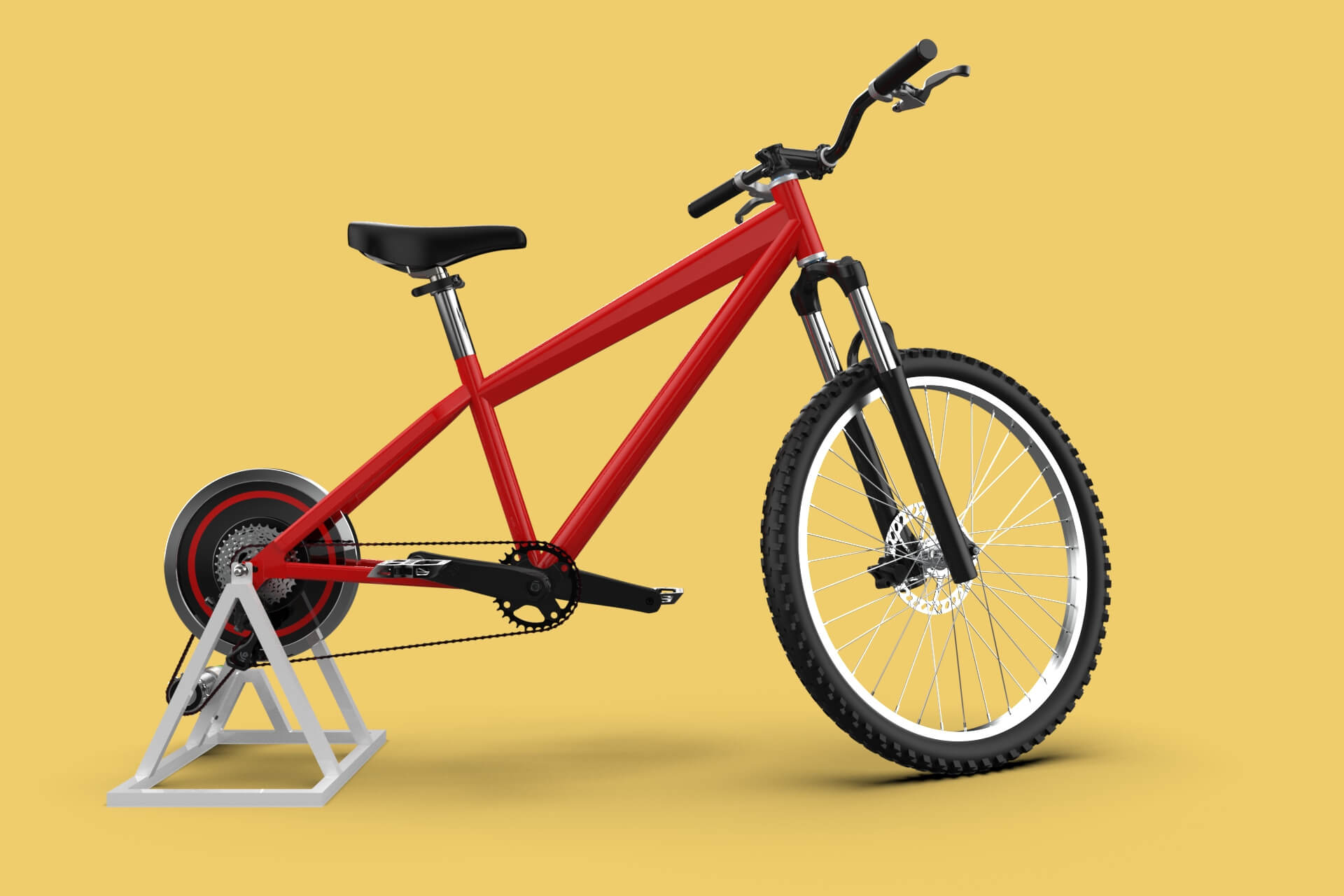 Stationary Exercise Bike Bicycle Generator Pedal Charger - 3D Model by ...