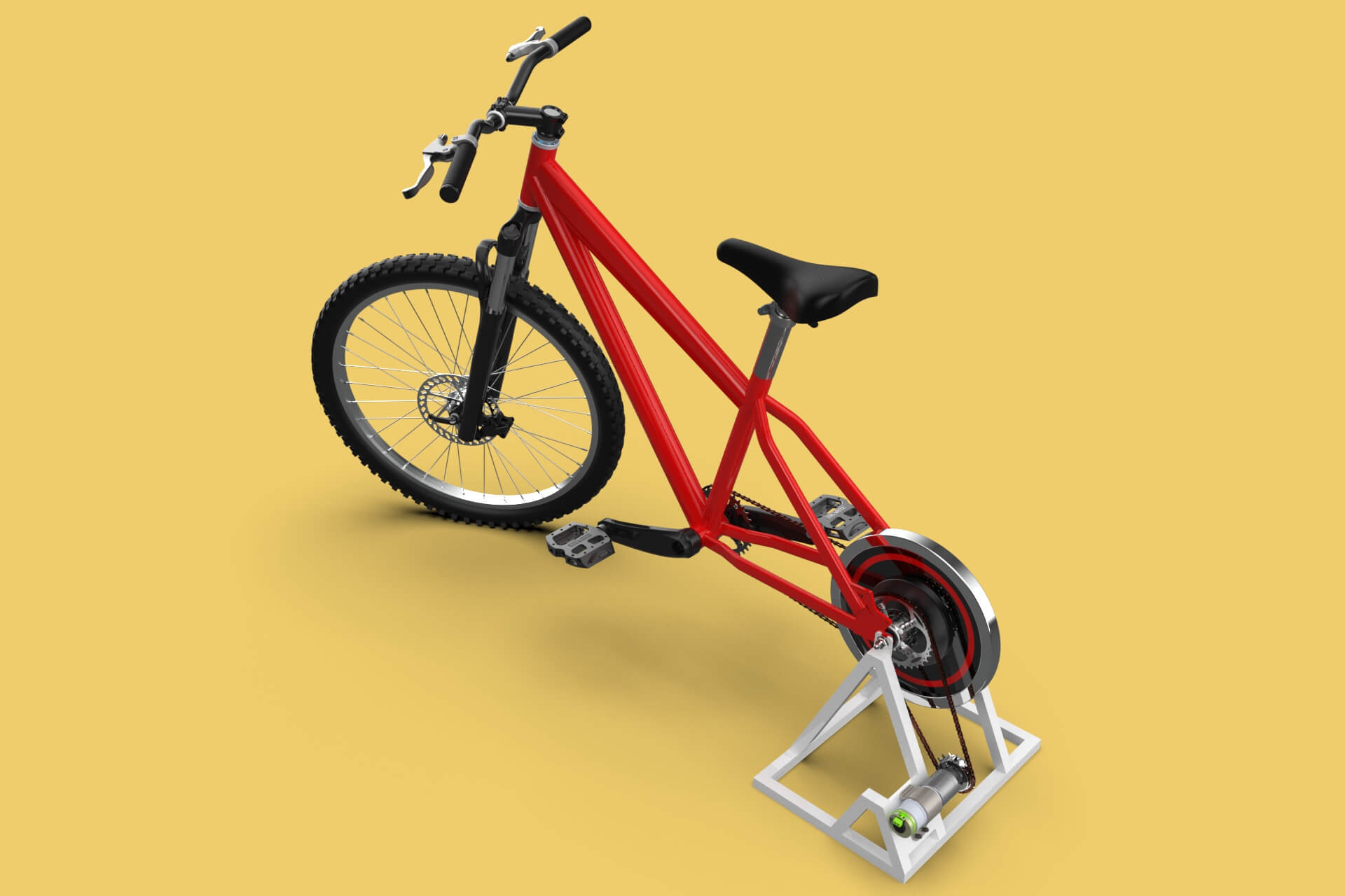 Stationary Exercise Bike Bicycle Generator Pedal Charger - 3D Model by ...