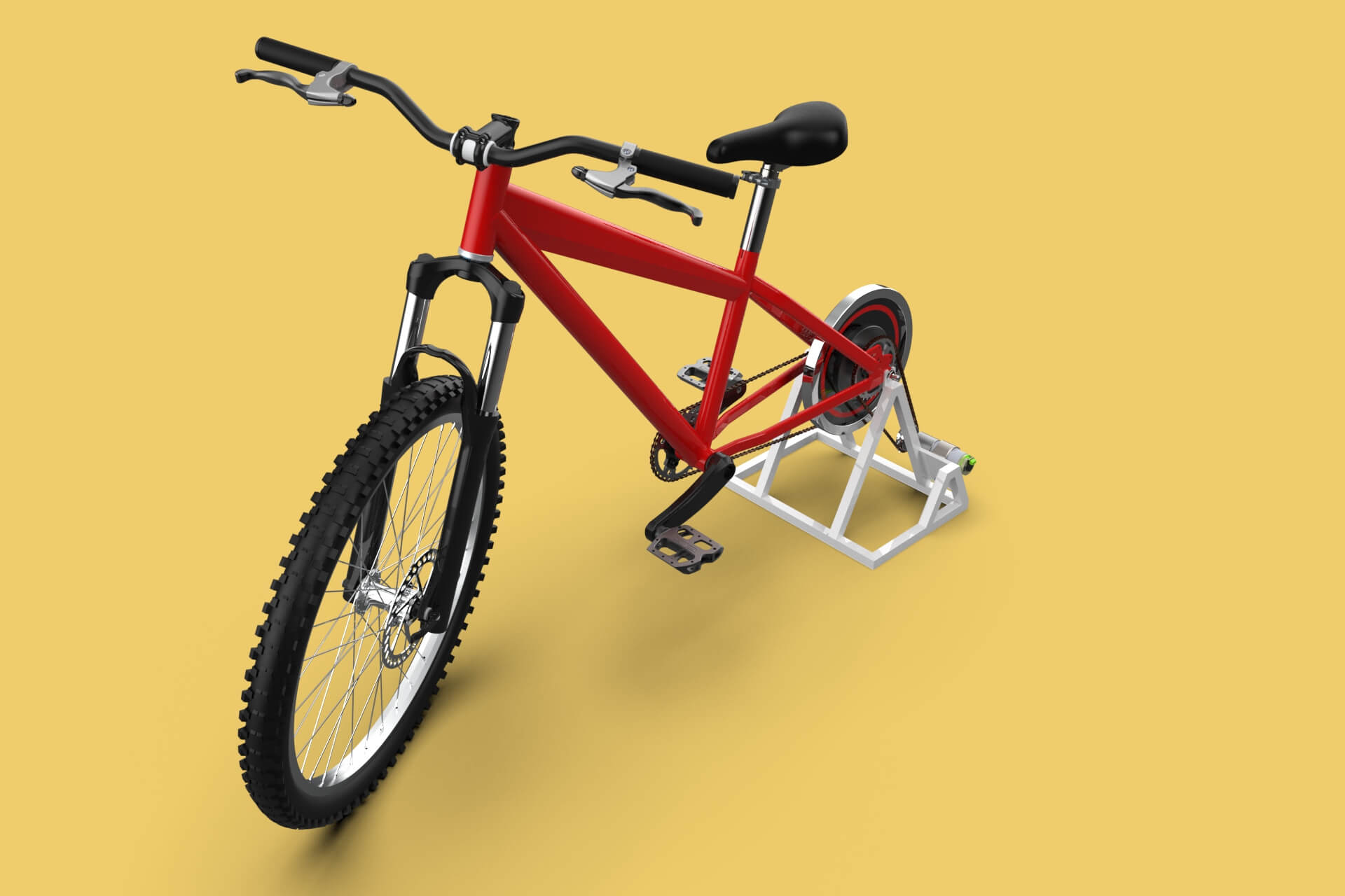 Stationary Exercise Bike Bicycle Generator Pedal Charger - 3D Model by ...