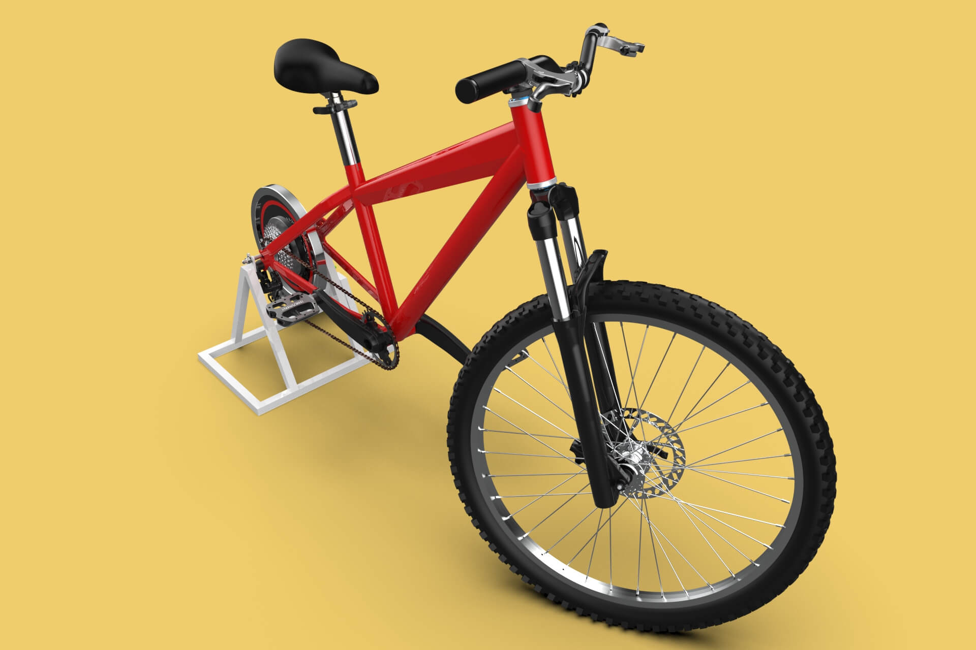 Stationary Exercise Bike Bicycle Generator Pedal Charger - 3D Model by ...