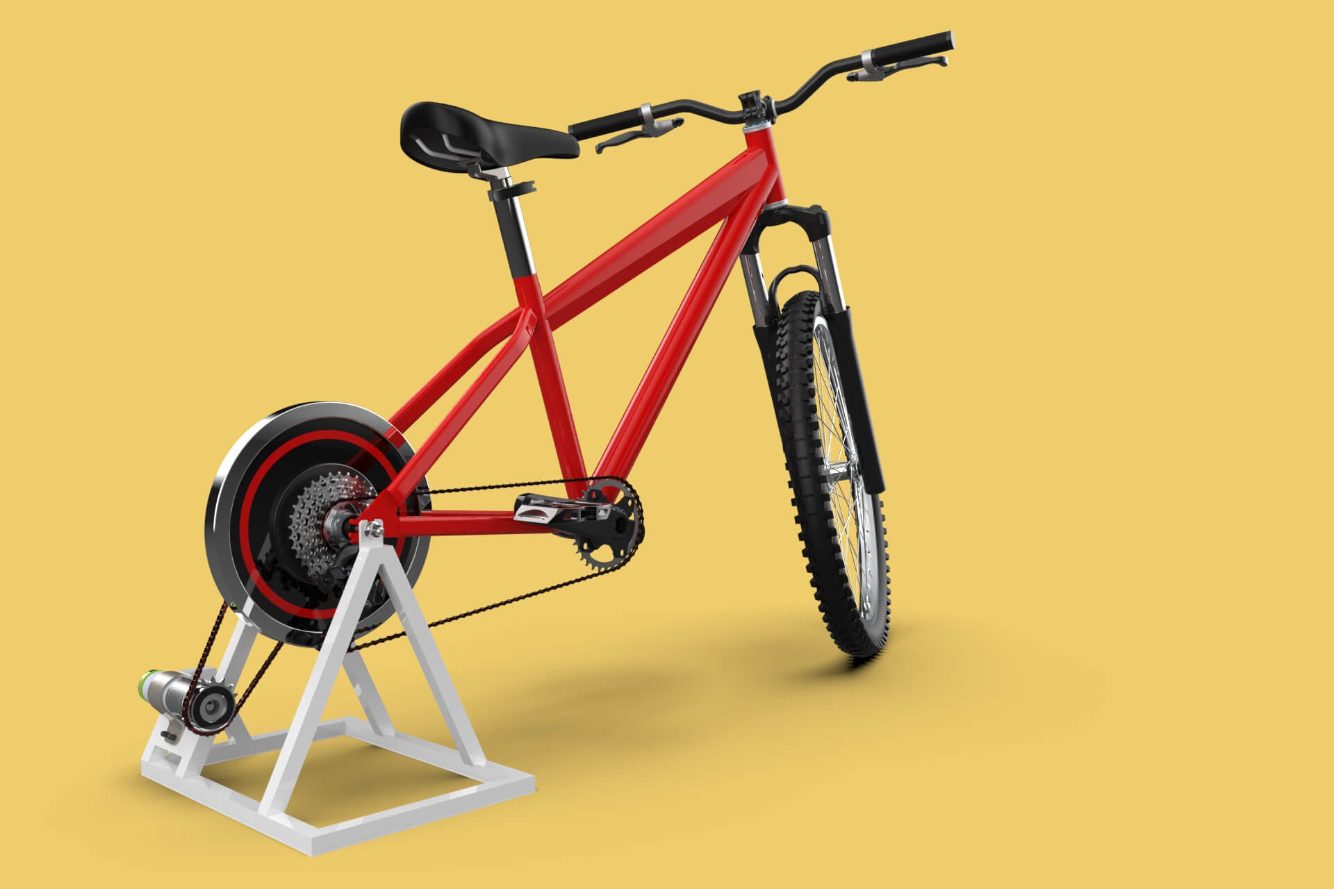 Stationary Exercise Bike Bicycle Generator Pedal Charger - 3D Model by ...