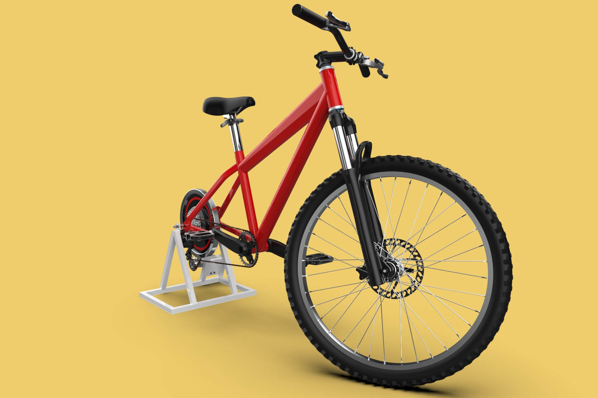 Stationary Exercise Bike Bicycle Generator Pedal Charger - 3D Model by ...