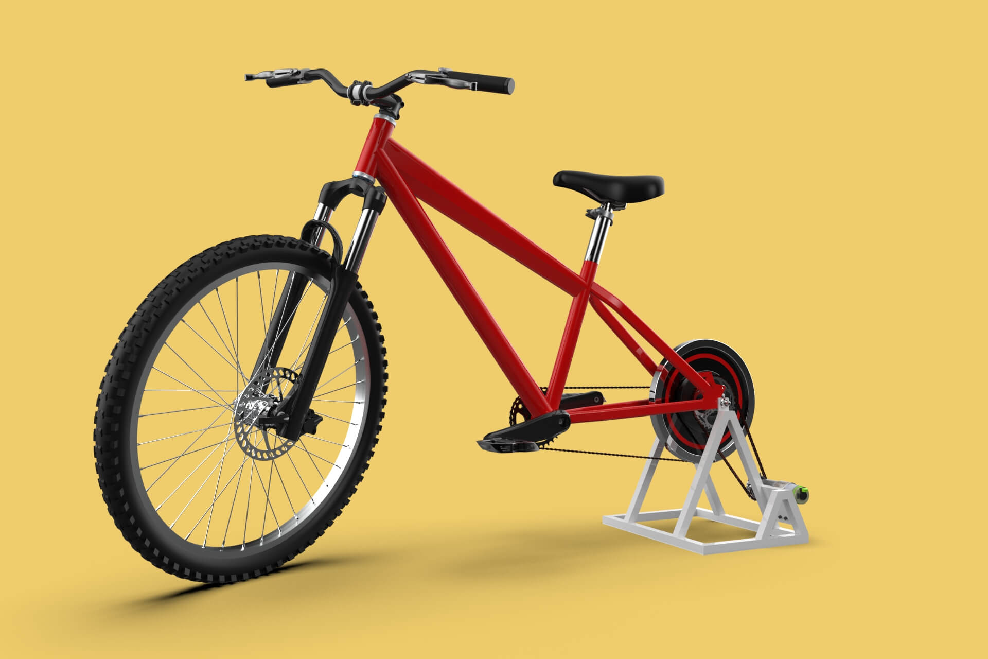 Stationary Exercise Bike Bicycle Generator Pedal Charger - 3D Model by ...