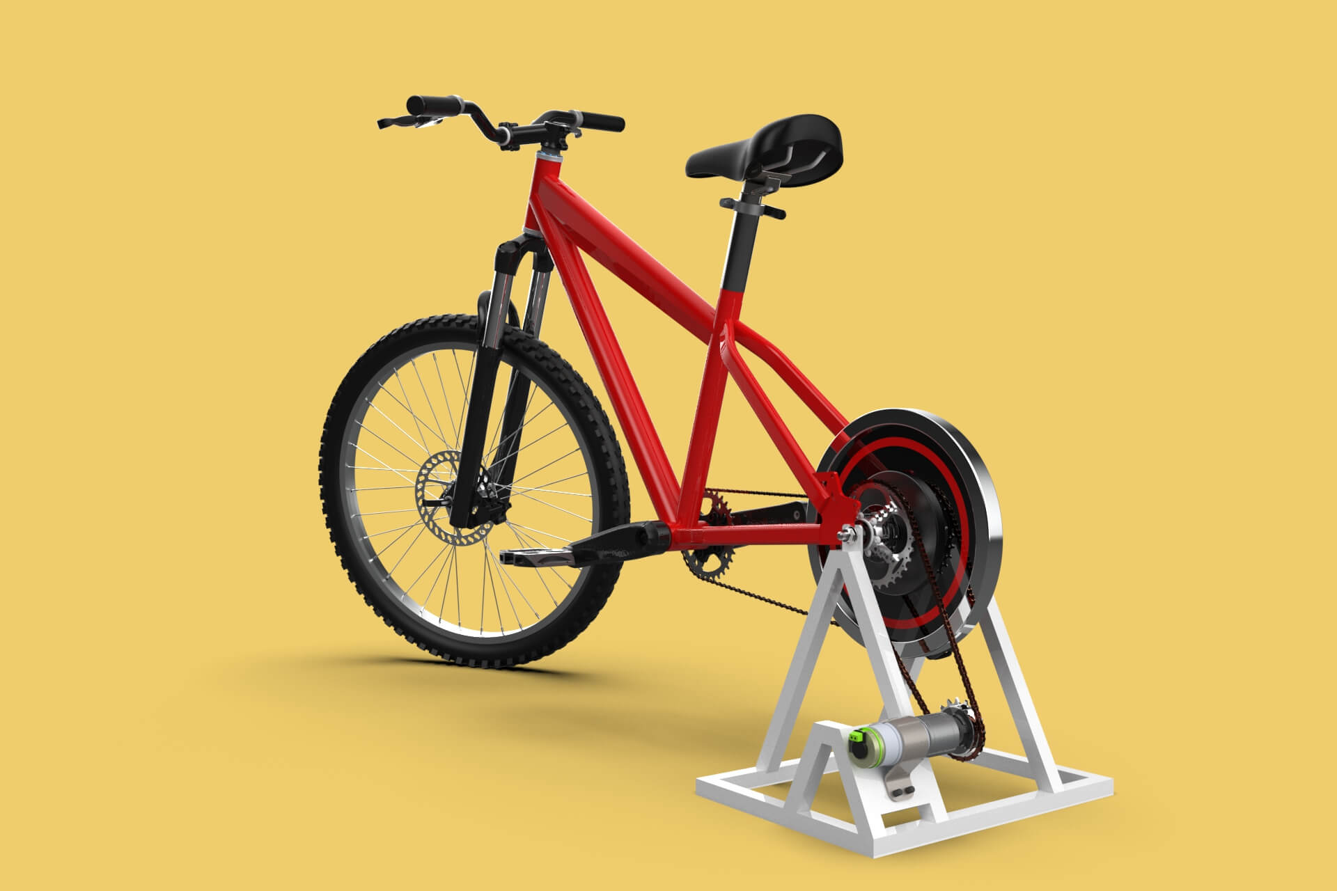 Stationary Exercise Bike Bicycle Generator Pedal Charger - 3D Model by ...