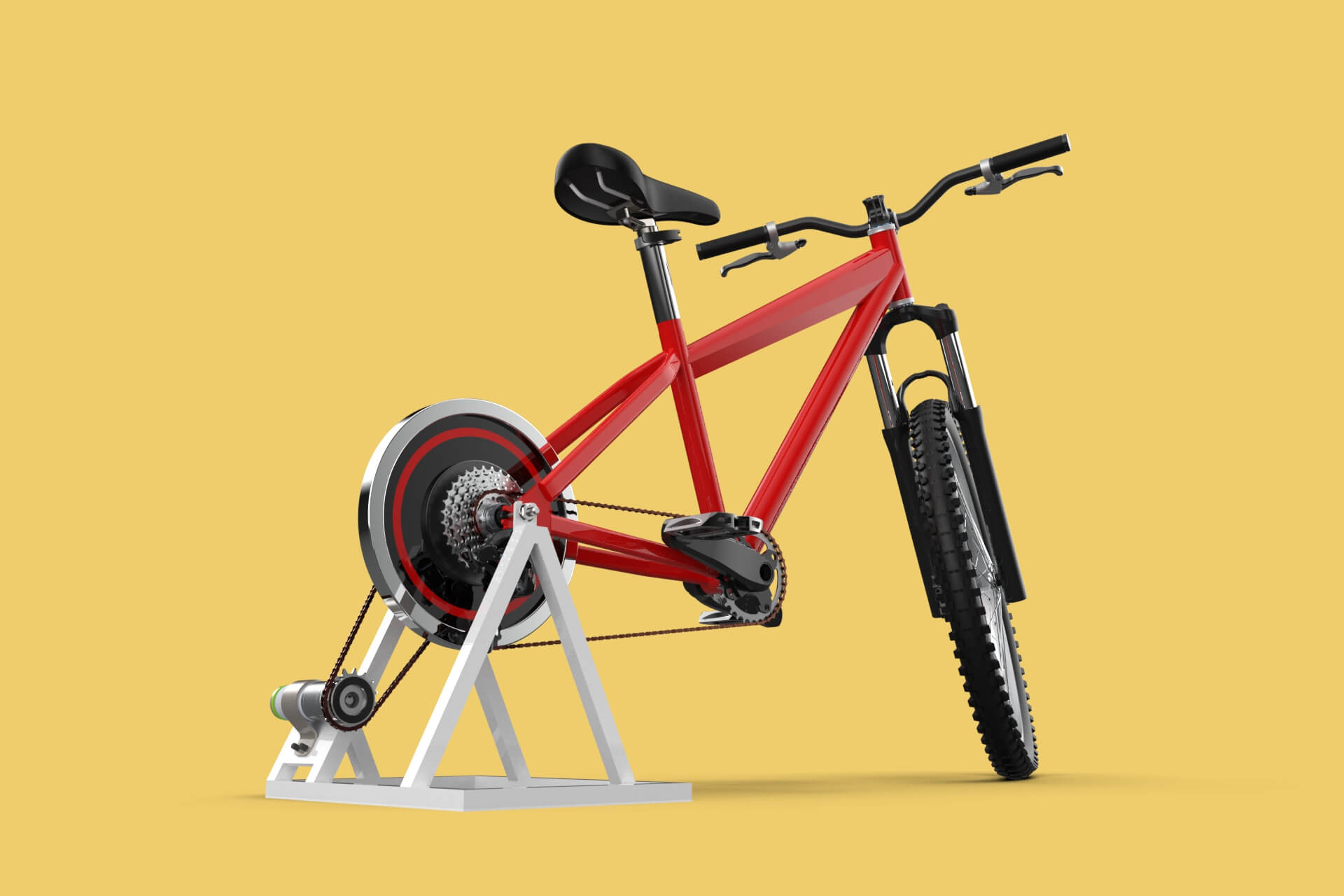 Stationary Exercise Bike Bicycle Generator Pedal Charger - 3D Model by ...