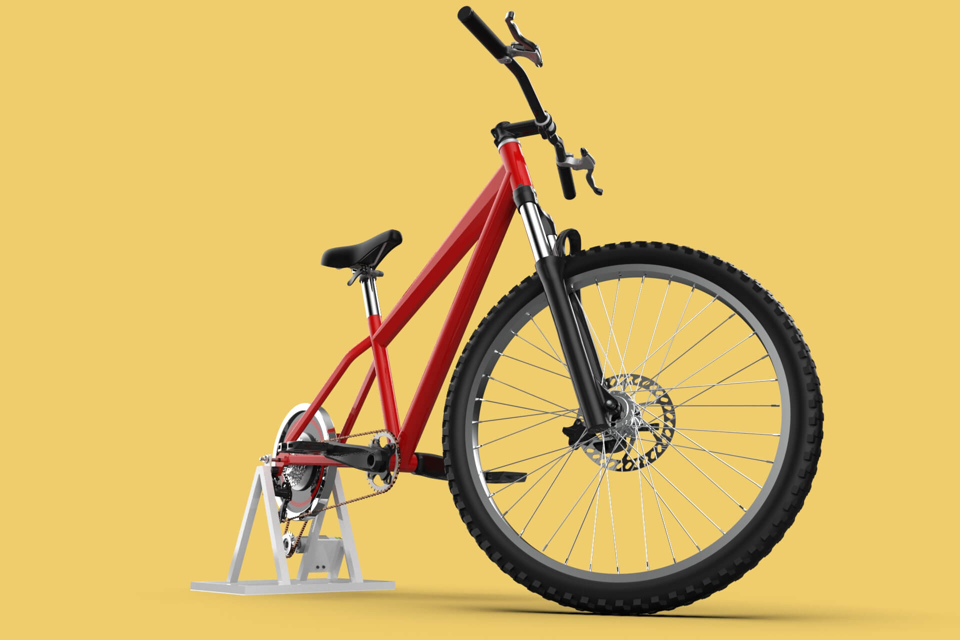 Stationary Exercise Bike Bicycle Generator Pedal Charger - 3D Model by ...