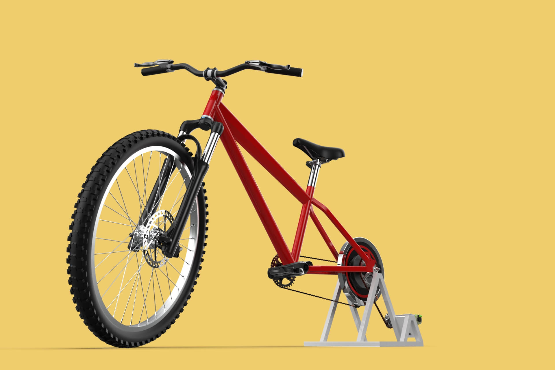 Stationary Exercise Bike Bicycle Generator Pedal Charger - 3D Model by ...