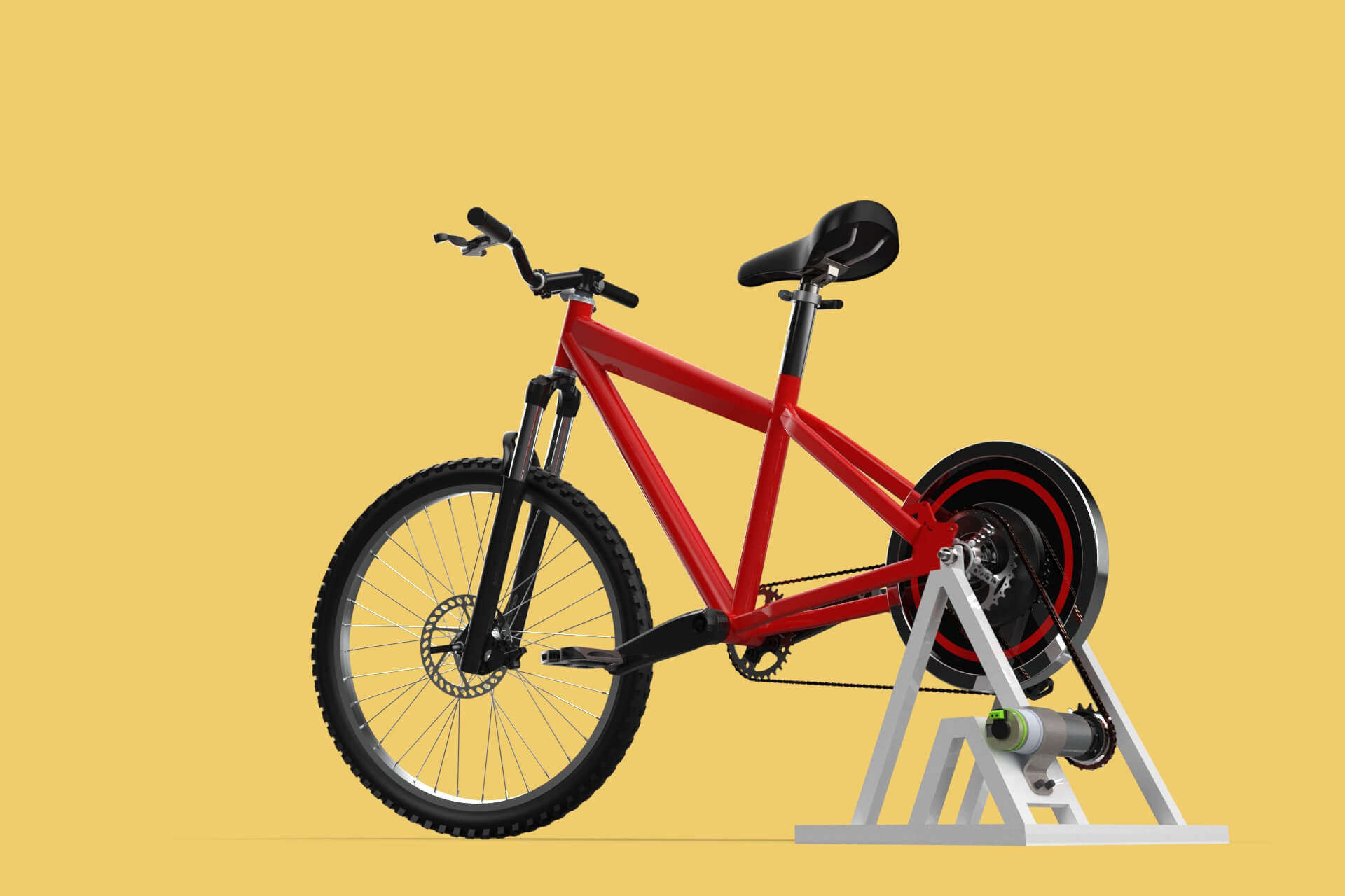 Stationary Exercise Bike Bicycle Generator Pedal Charger - 3D Model by ...