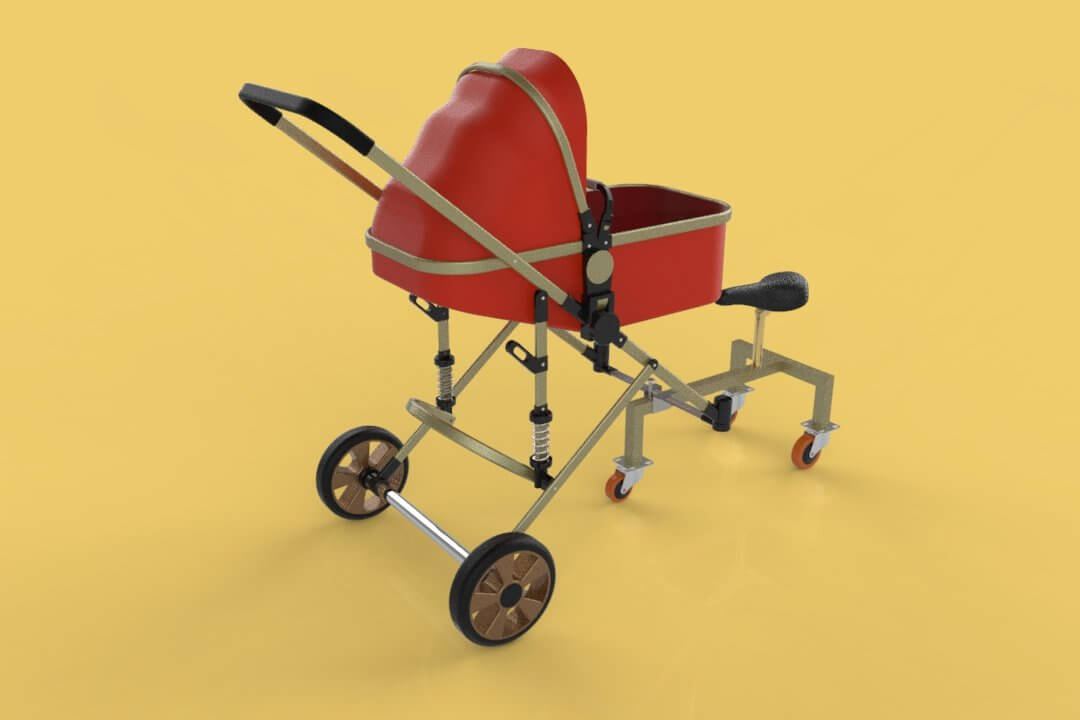 Stroller Baby - 3D Model by surf3d
