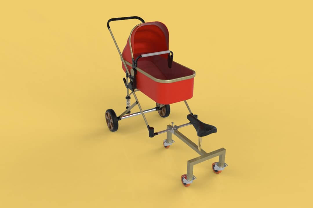 Stroller Baby - 3D Model by surf3d