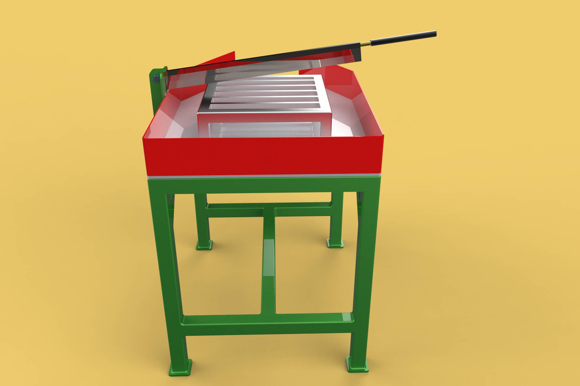 Table Lever Handle Coconut Peeler Tool Splitter Cut Divider - 3D Model ...