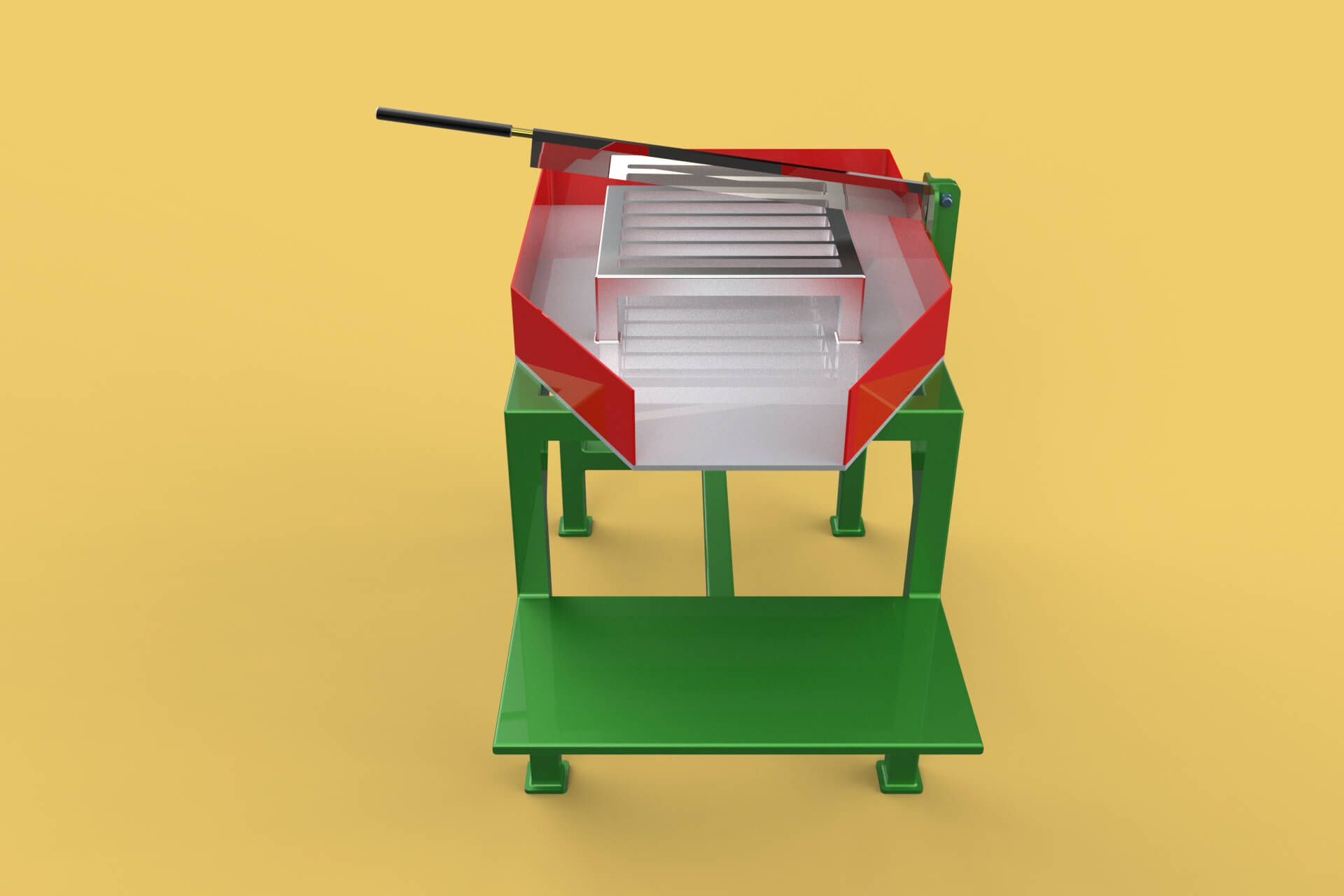 Table Lever Handle Coconut Peeler Tool Splitter Cut Divider - 3D Model ...