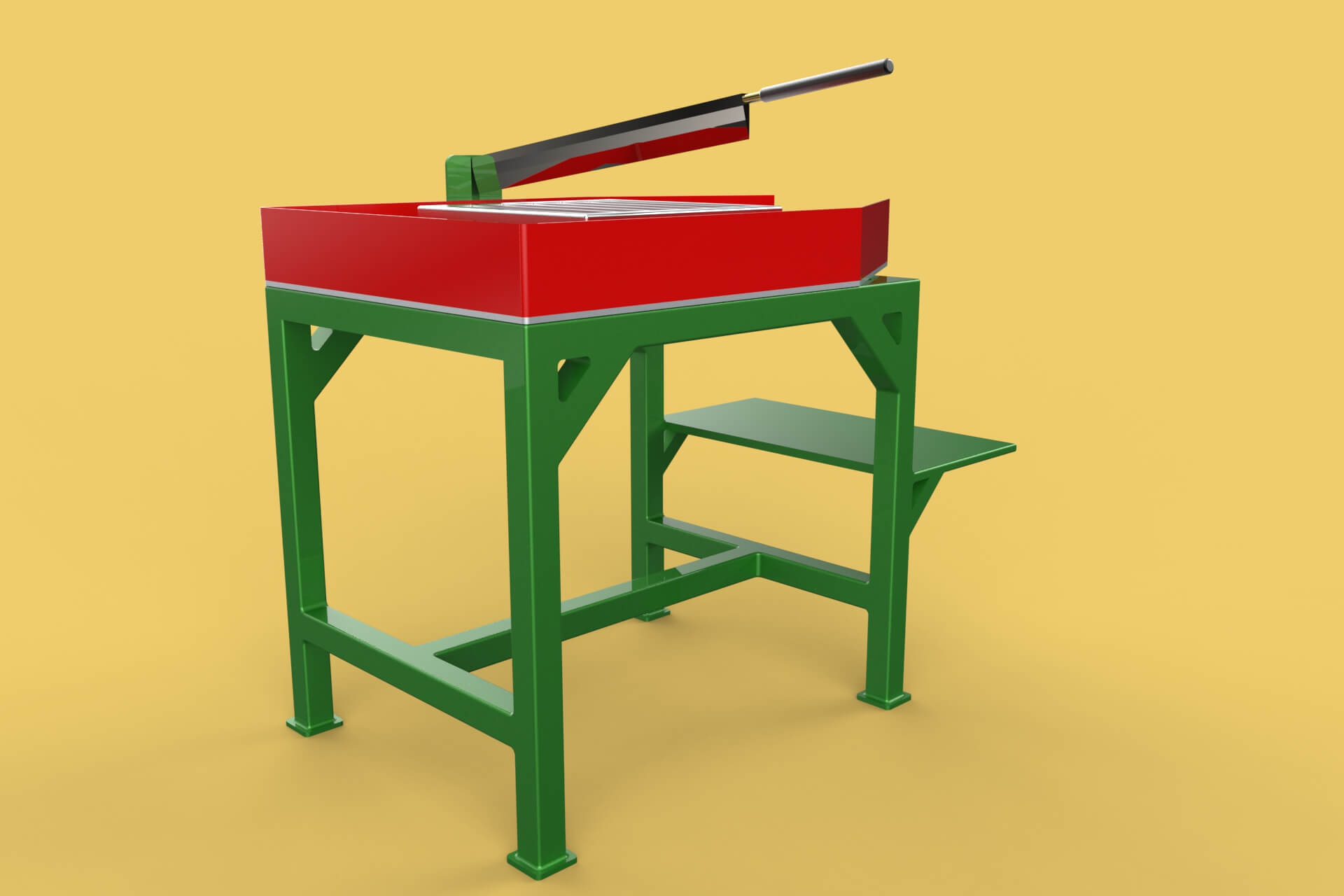 Table Lever Handle Coconut Peeler Tool Splitter Cut Divider - 3D Model ...