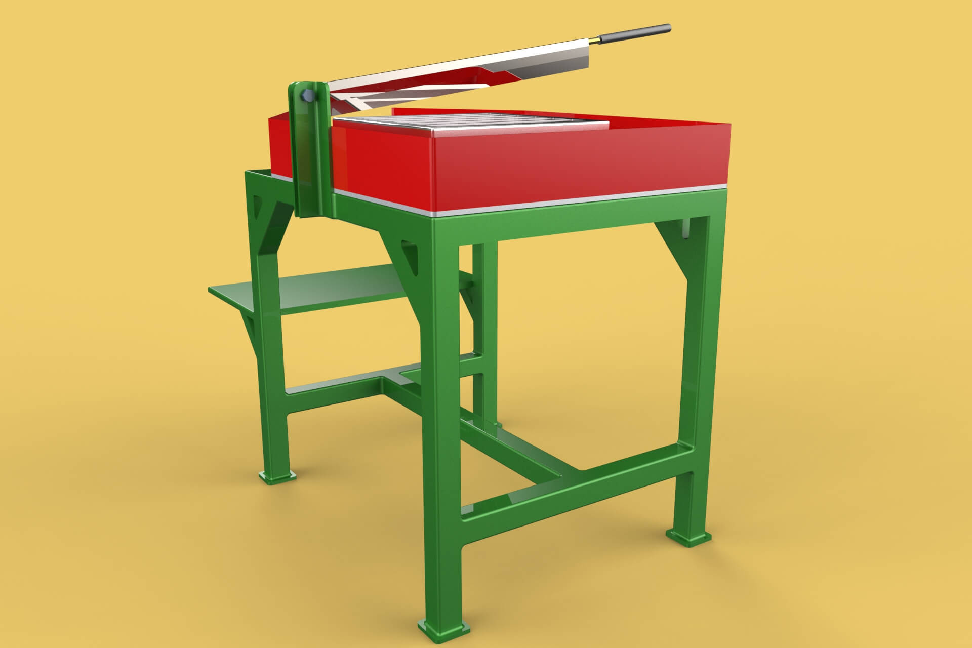 Table Lever Handle Coconut Peeler Tool Splitter Cut Divider - 3D Model ...