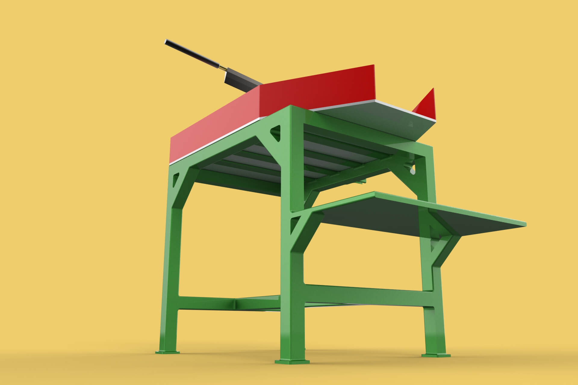 Table Lever Handle Coconut Peeler Tool Splitter Cut Divider - 3D Model ...