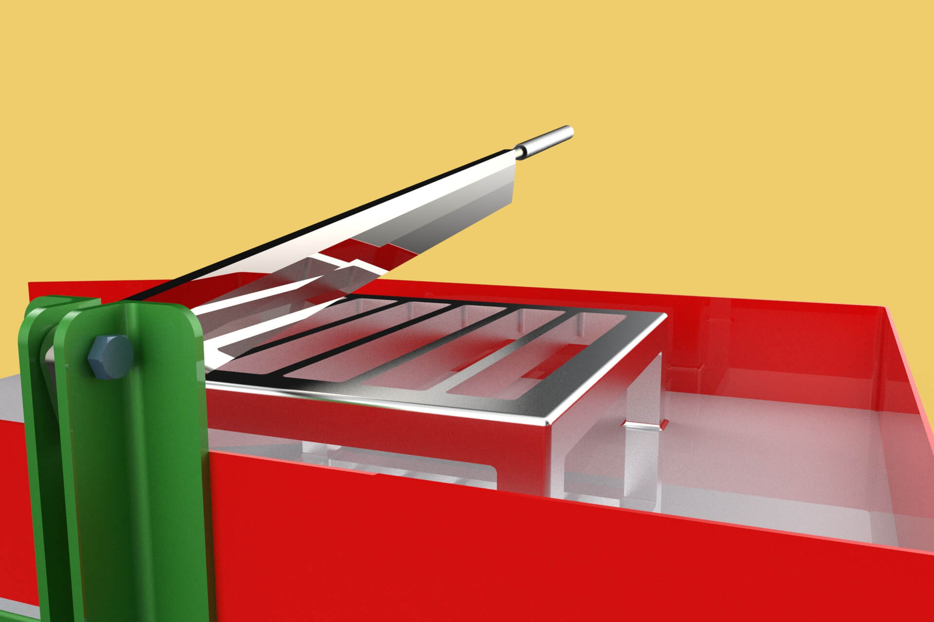 Table Lever Handle Coconut Peeler Tool Splitter Cut Divider - 3D Model ...