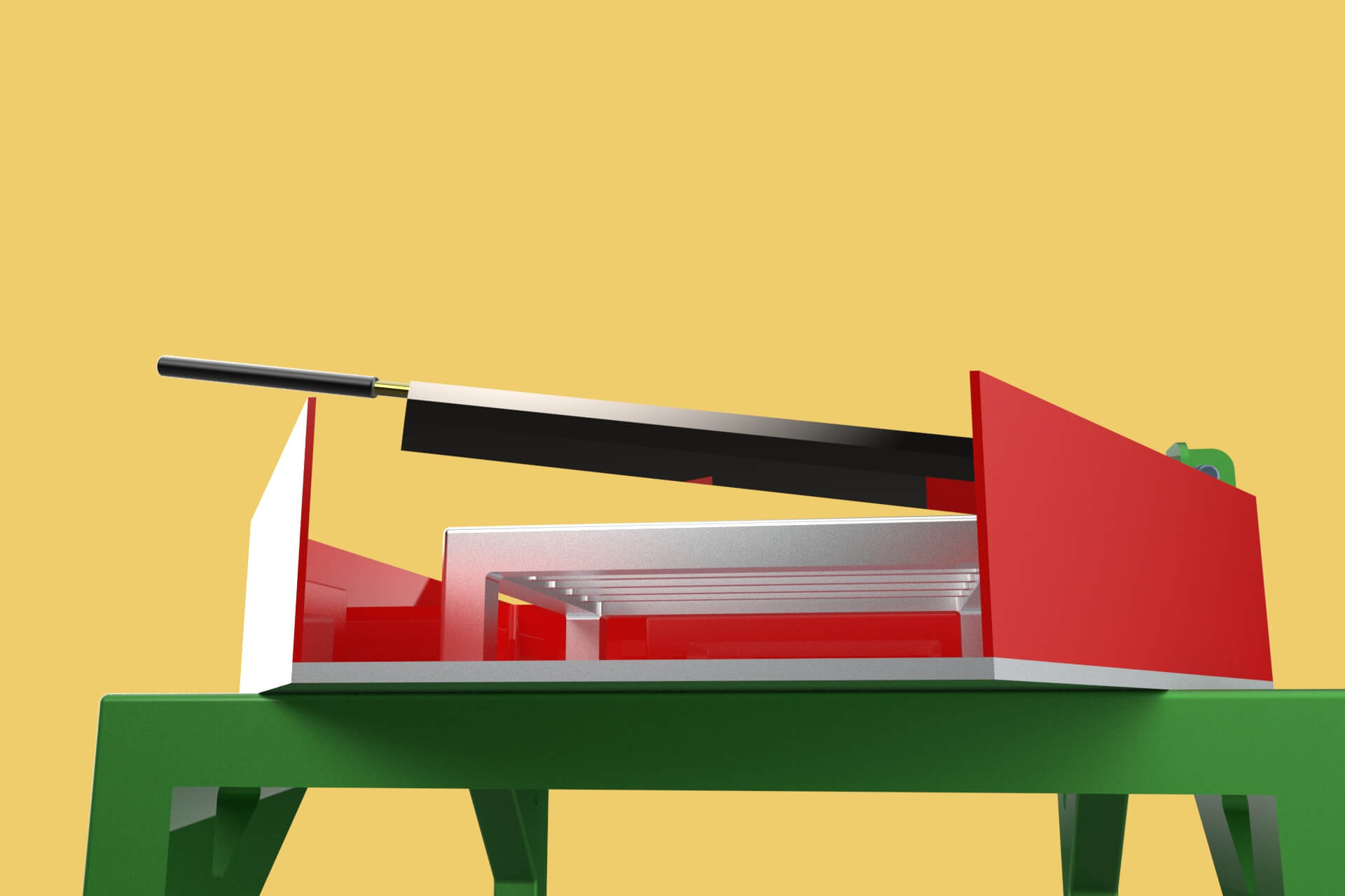 Table Lever Handle Coconut Peeler Tool Splitter Cut Divider - 3D Model ...