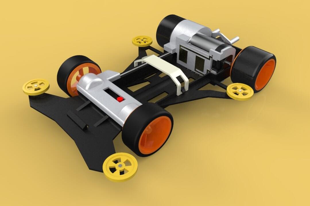 Tamiya Mini 4WD Sonic Magnum Avante Car Toy - 3D Model by surf3d