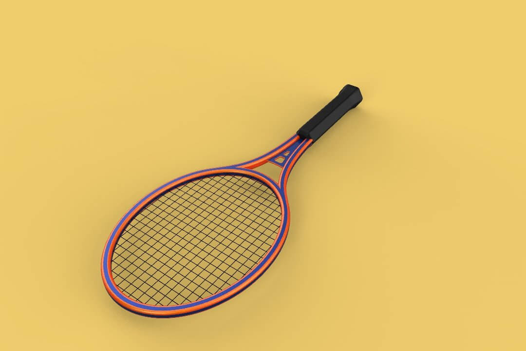 Tennis Racquet - 3D Model by surf3d