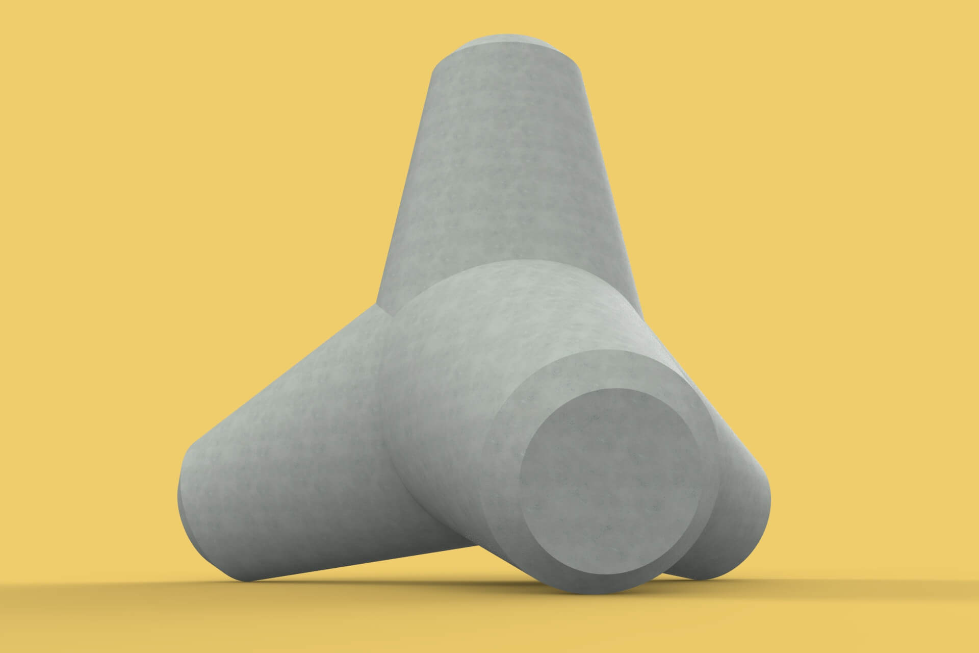 Tetrapod Break Water - 3D Model by surf3d