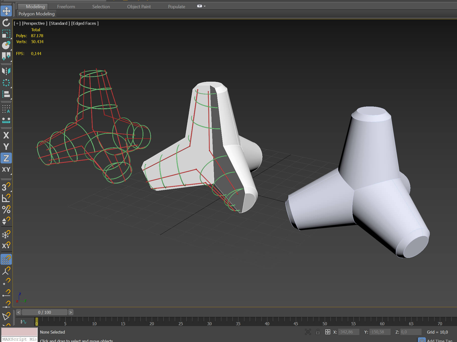 Tetrapod Break Water - 3D Model by surf3d