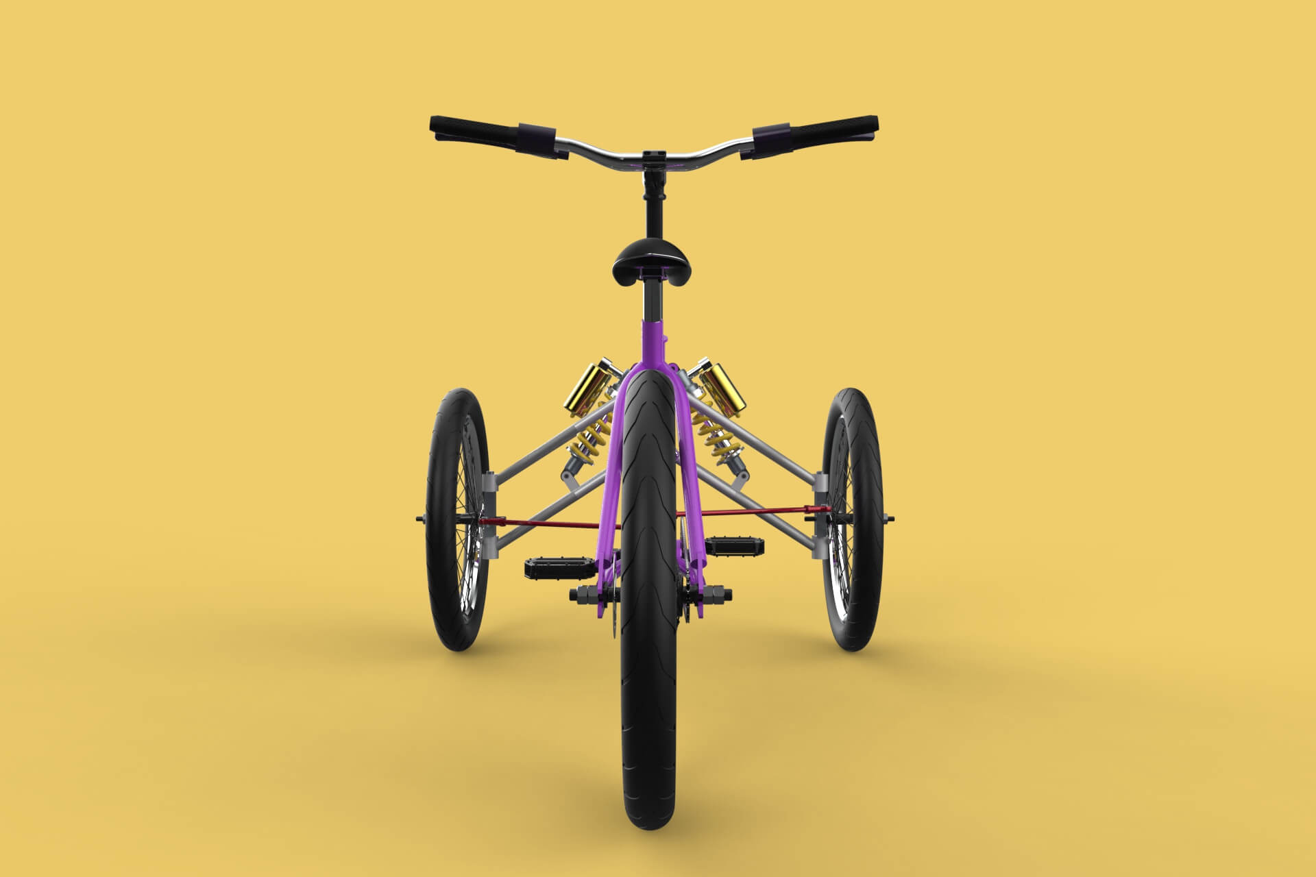 Tilting Bike Trike - 3D Model by surf3d