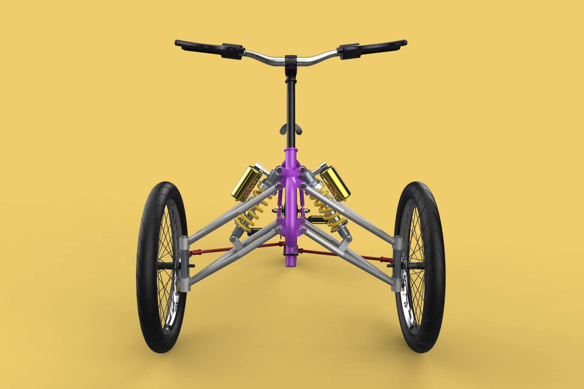 Tilting Bike Trike - 3D Model by surf3d