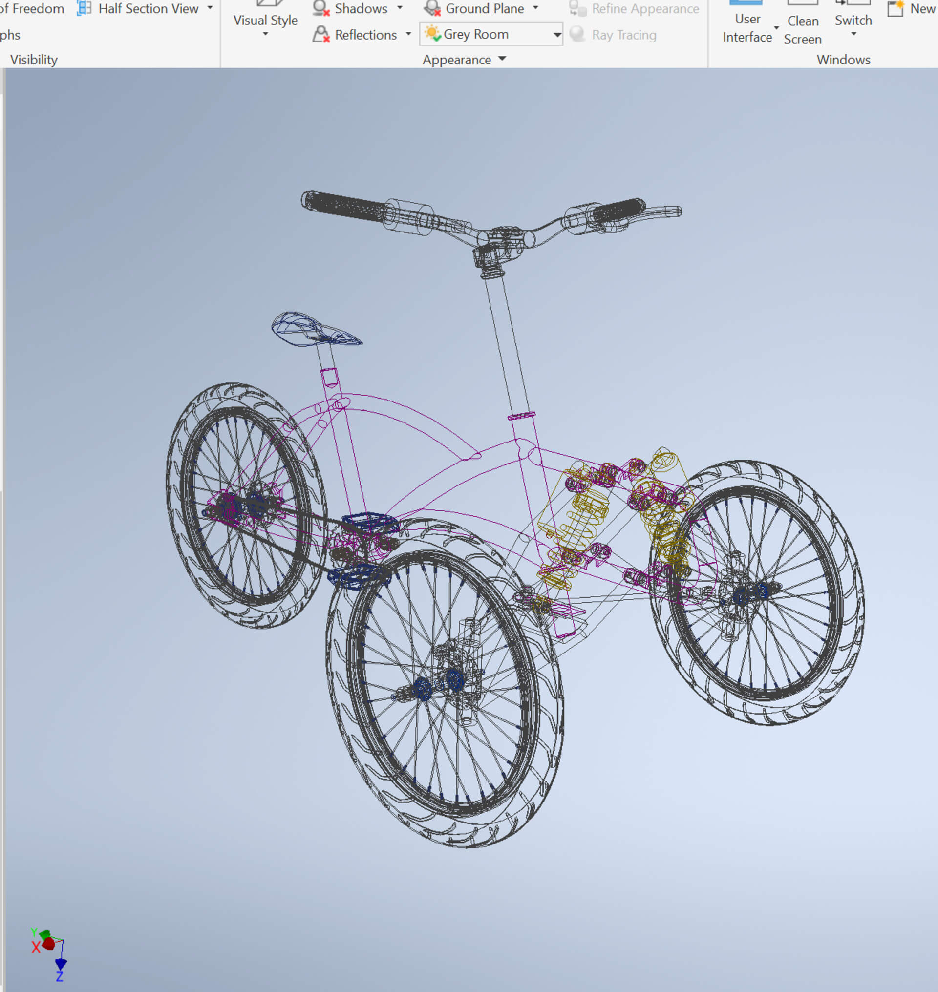 Tilting Bike Trike - 3D Model by surf3d